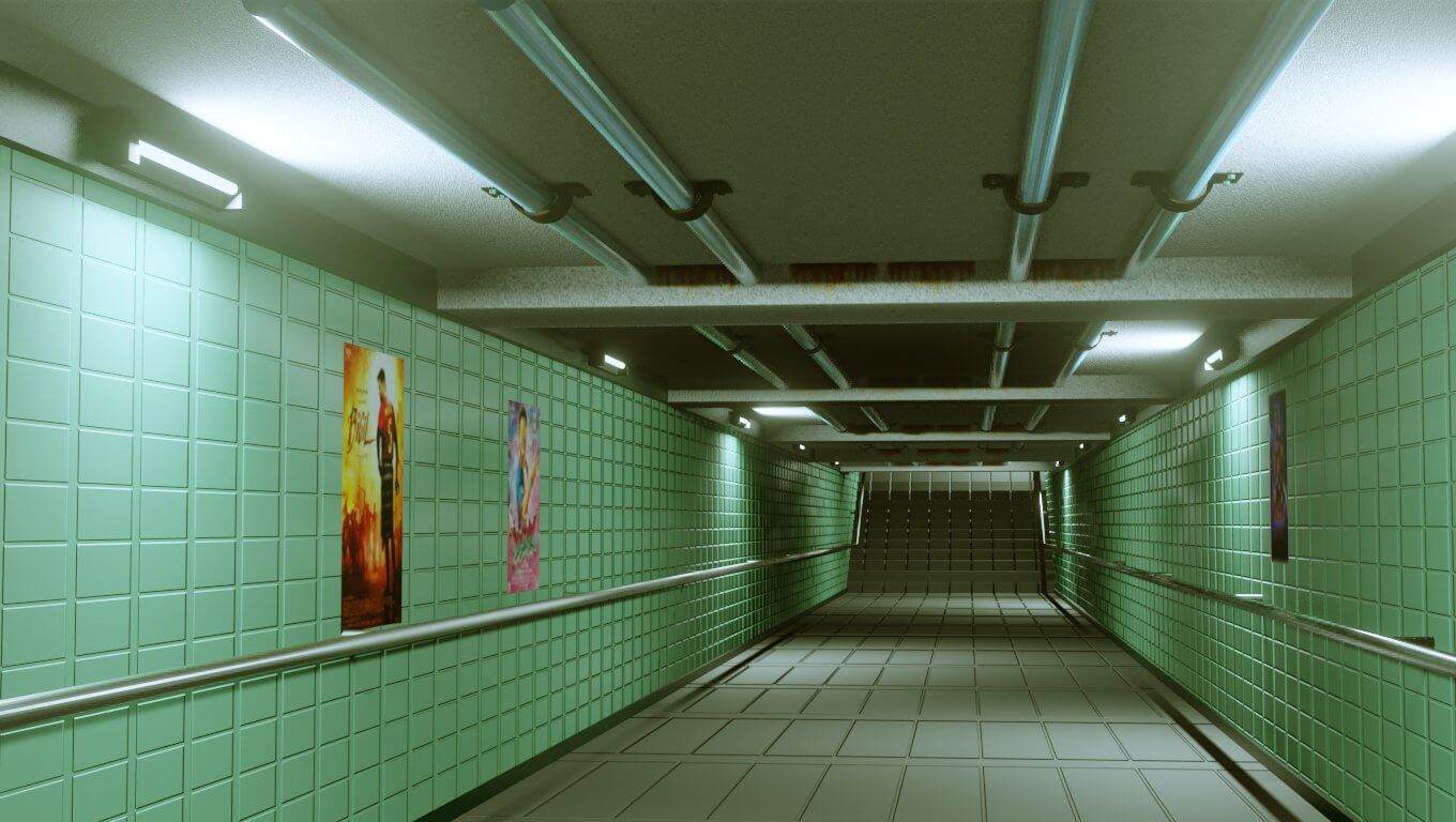 Subway Under Pass - 3D Model by sathak