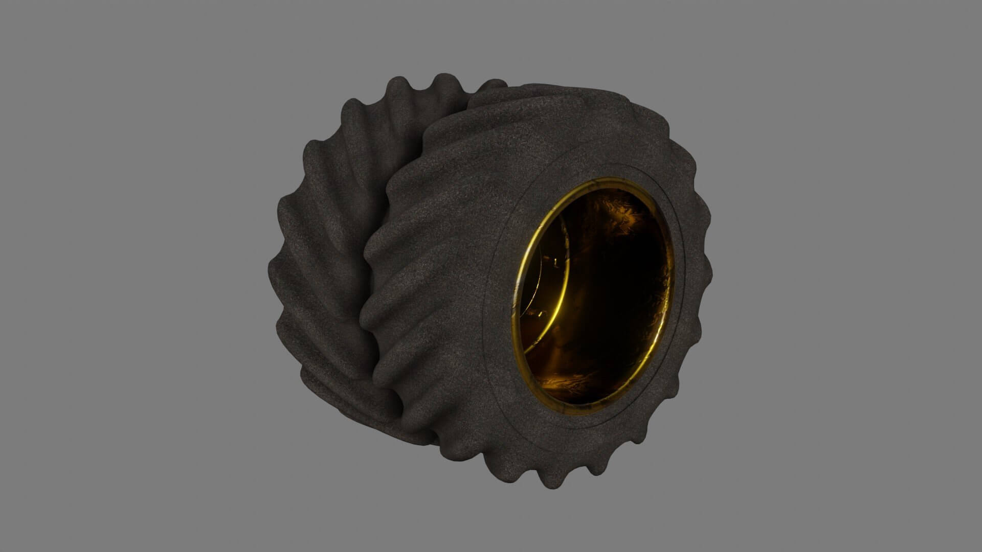 Tractor Tire - 3D Model by sathak