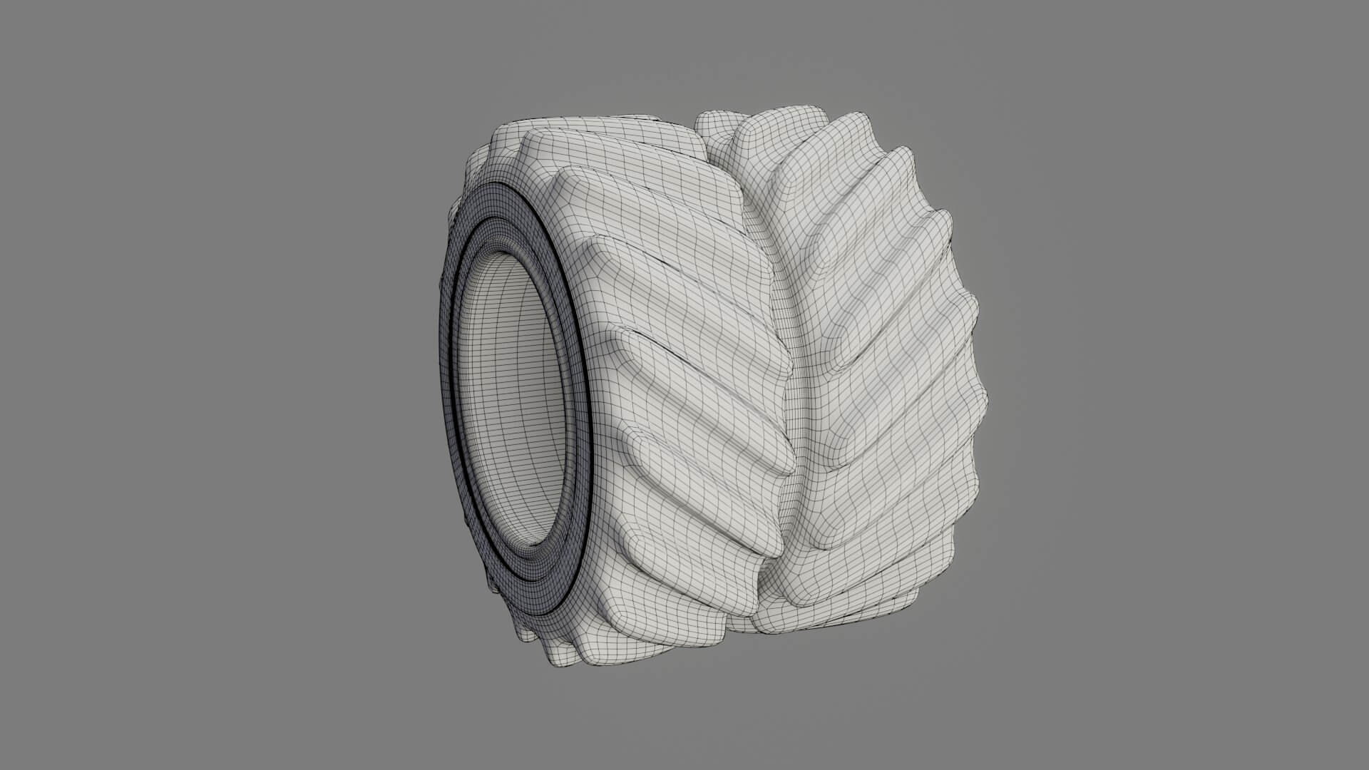 Tractor Tire - 3D Model by sathak