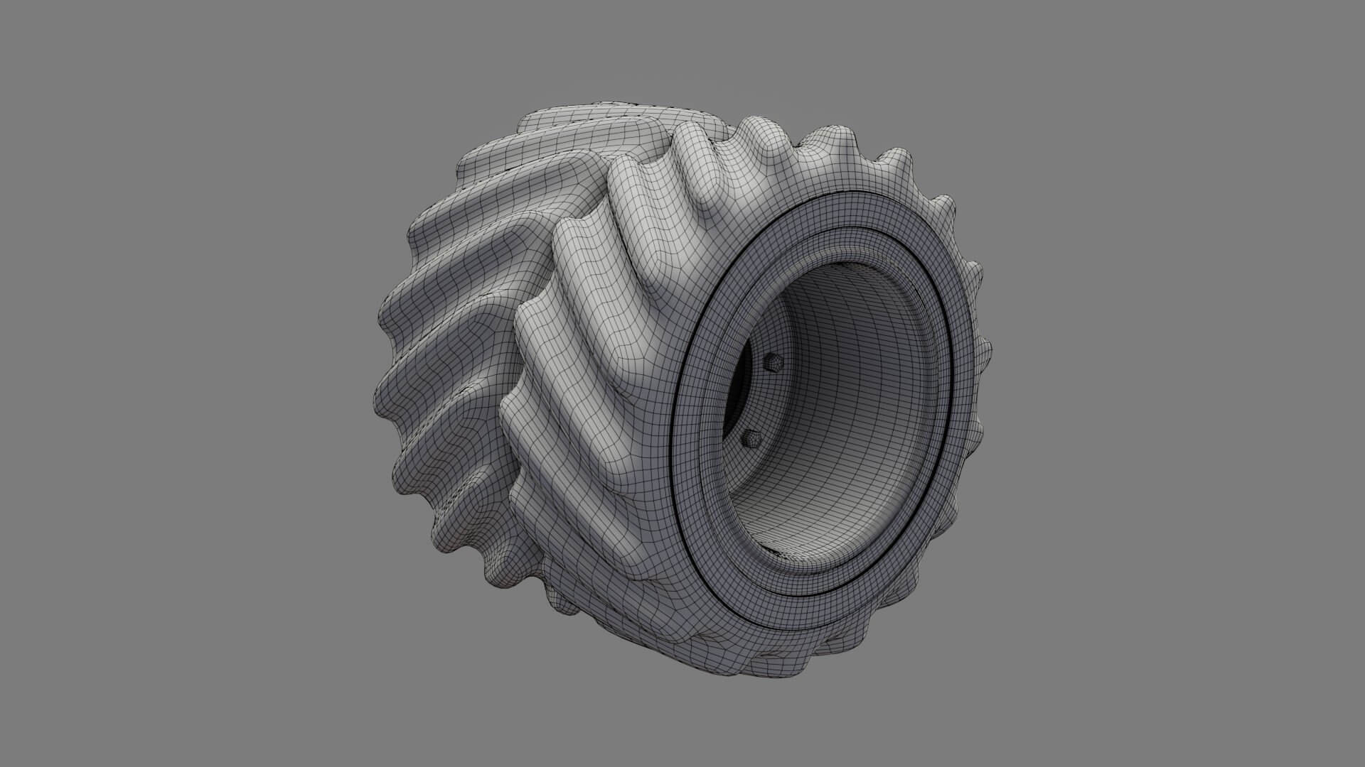 Tractor Tire - 3D Model by sathak