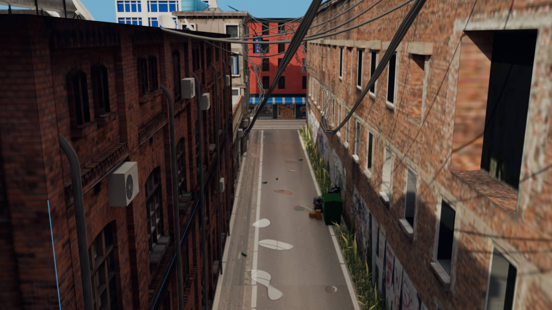 Urban Alley - Low Poly 3D Model by sathak