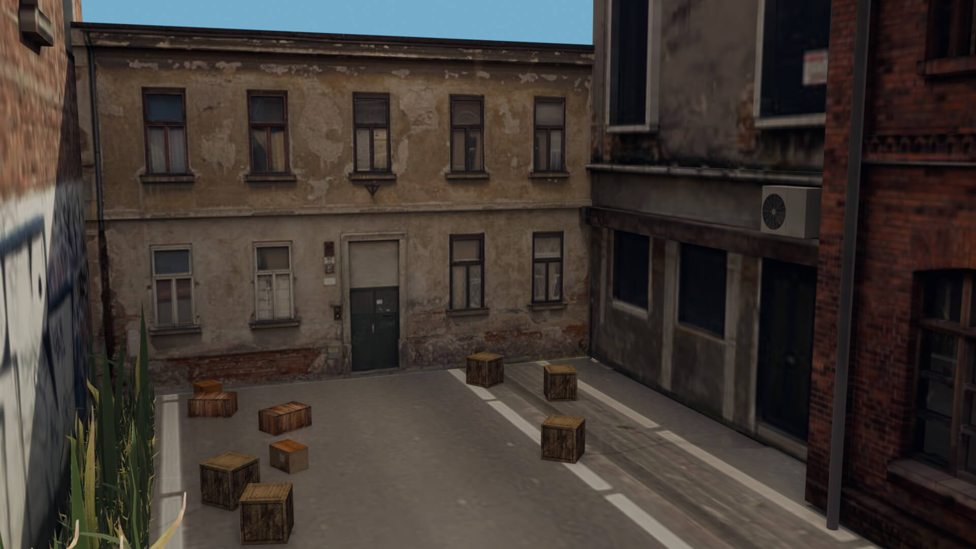 Urban Alley - Low Poly 3D Model by sathak