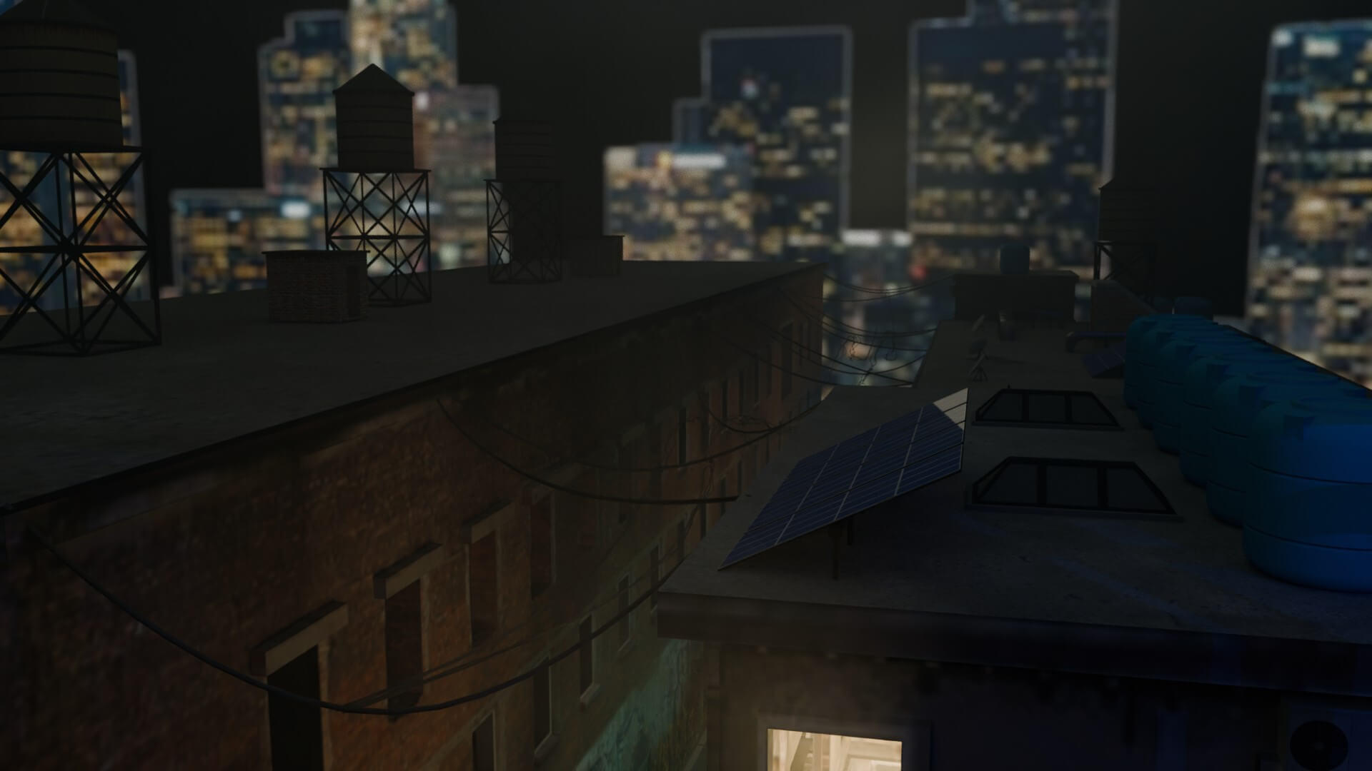 Urban Alley - Low Poly 3D Model by sathak