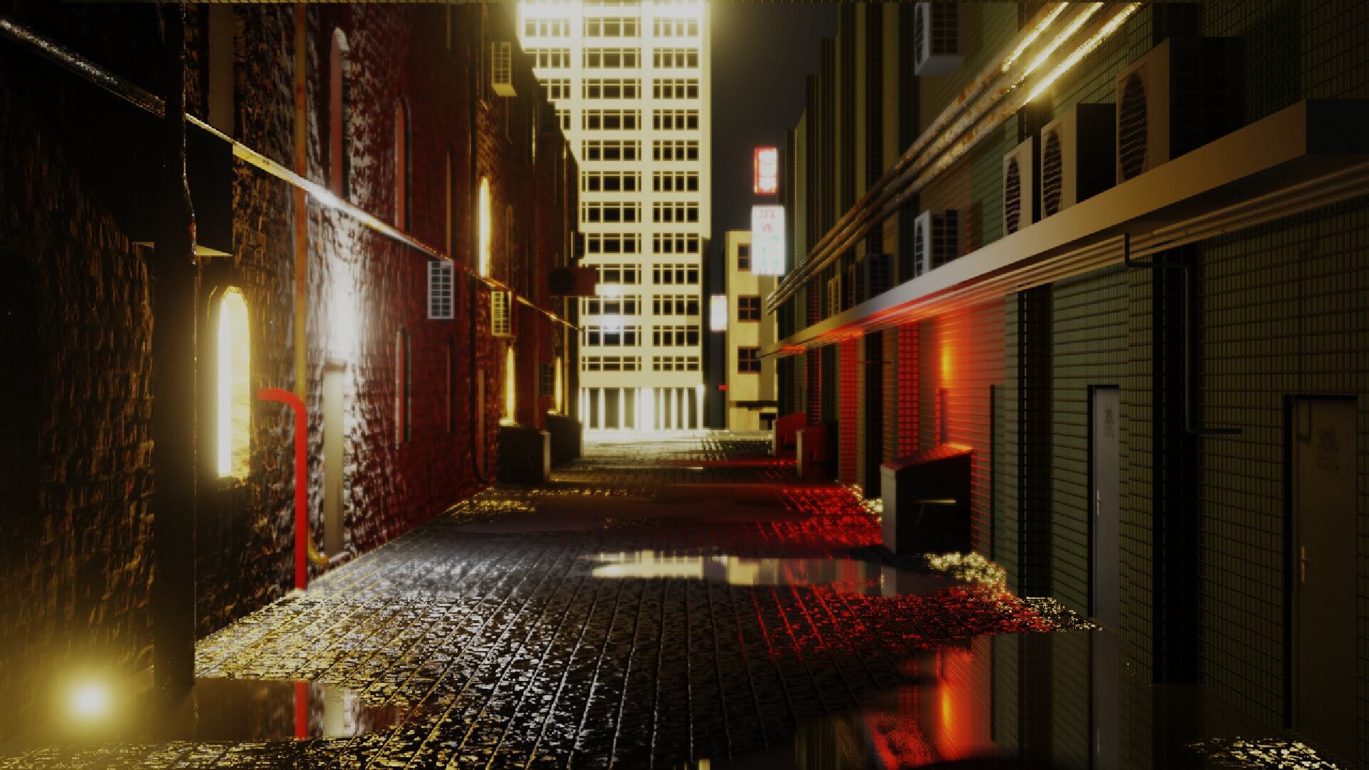 Urban Alley - 3D Model by sathak