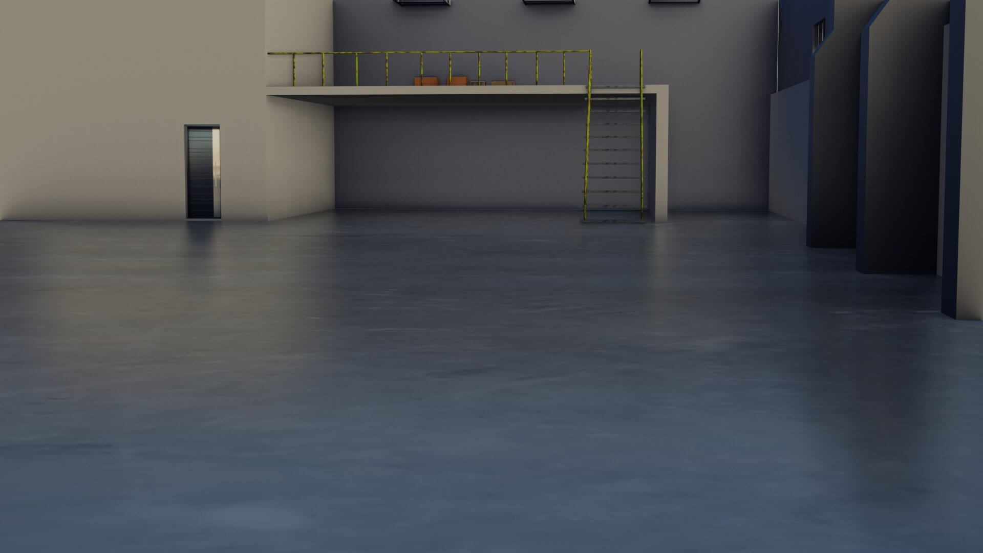 Warehouse Interior - 3D Model by sathak