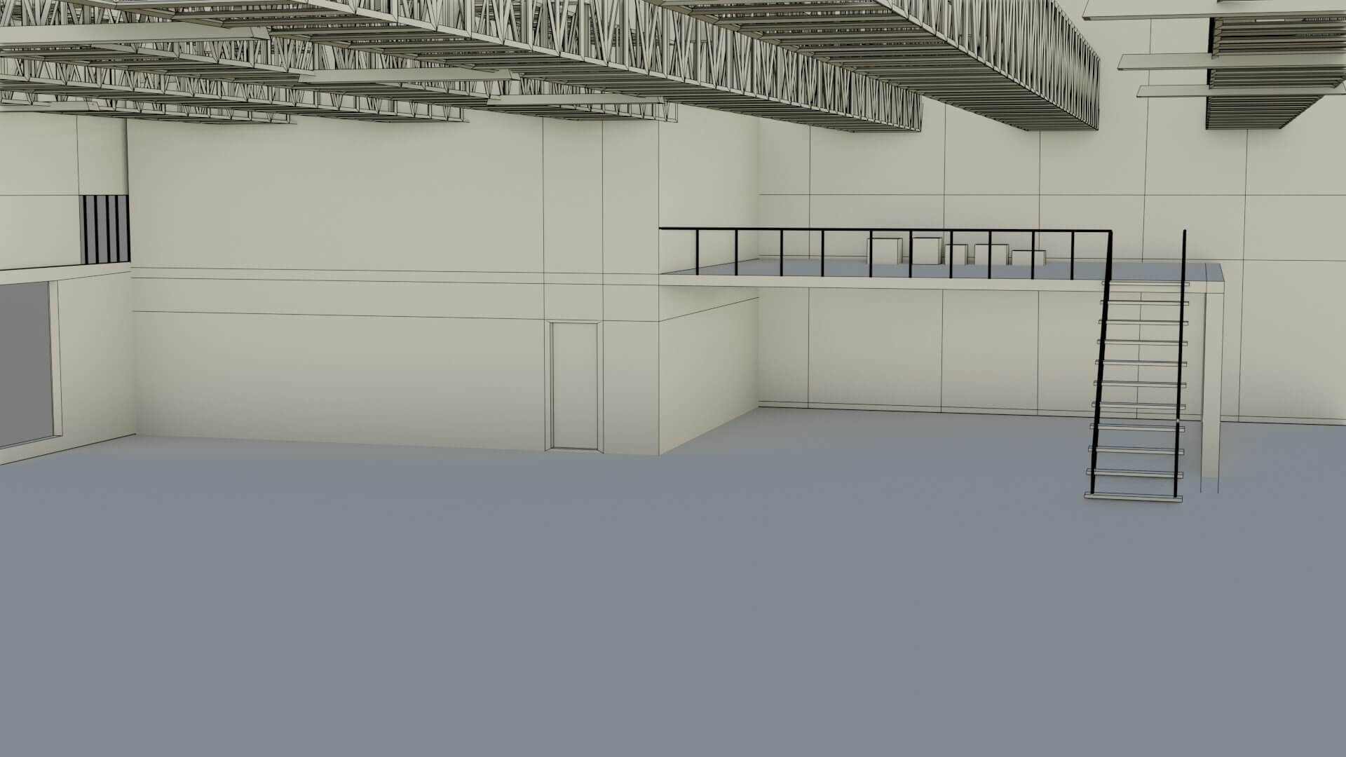 Warehouse Interior - 3D Model by sathak