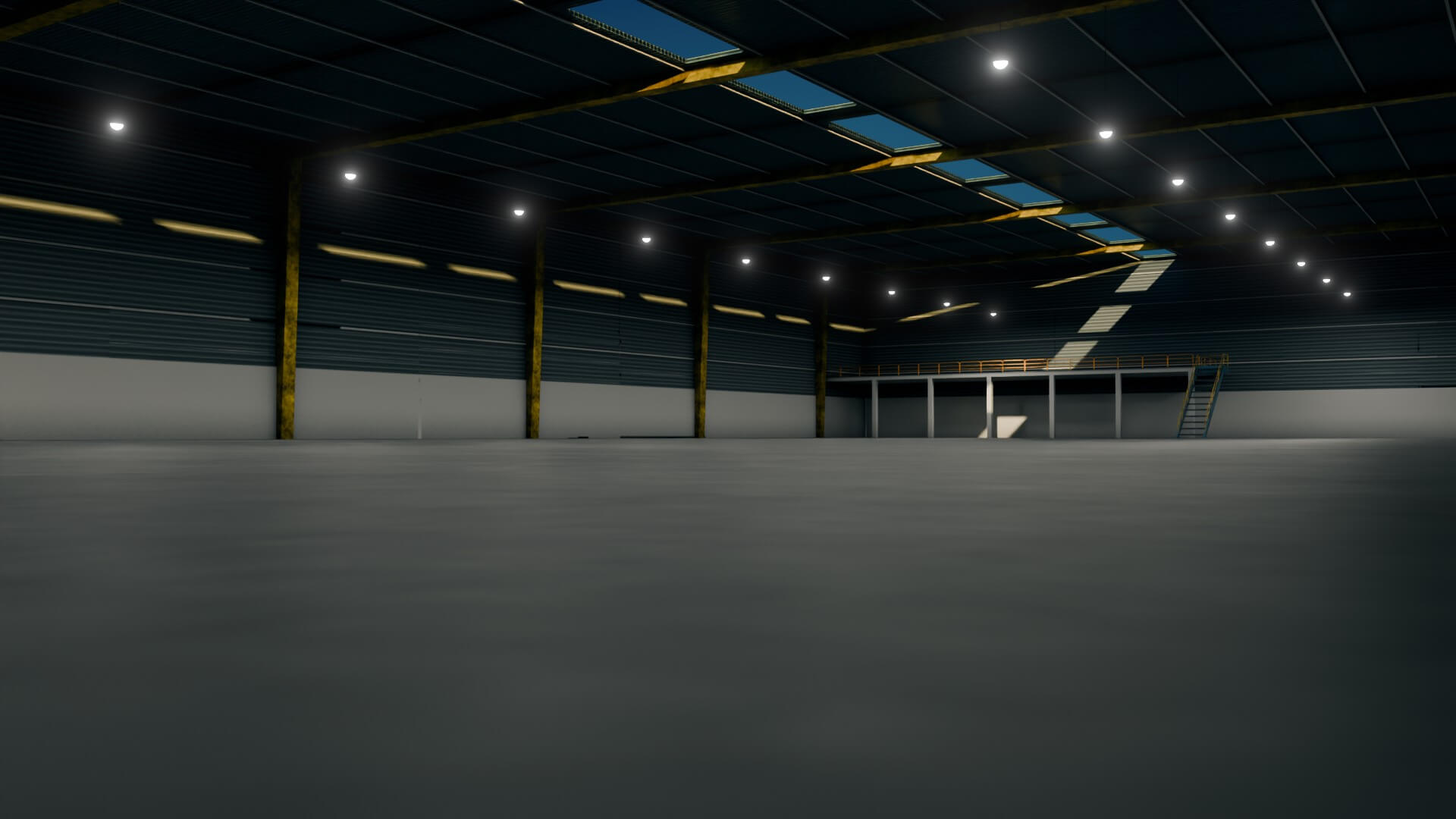 WareHouse Low poly - 3D Model by sathak