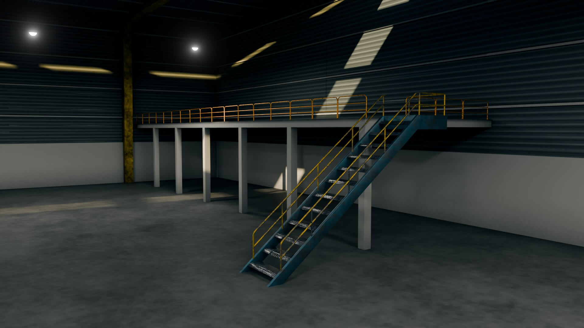 WareHouse Low poly - 3D Model by sathak