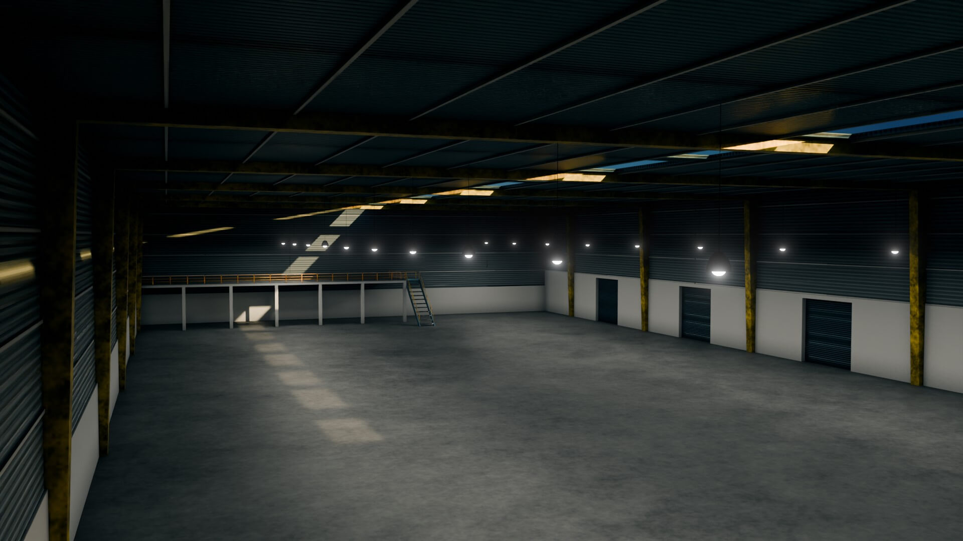 WareHouse Low poly - 3D Model by sathak