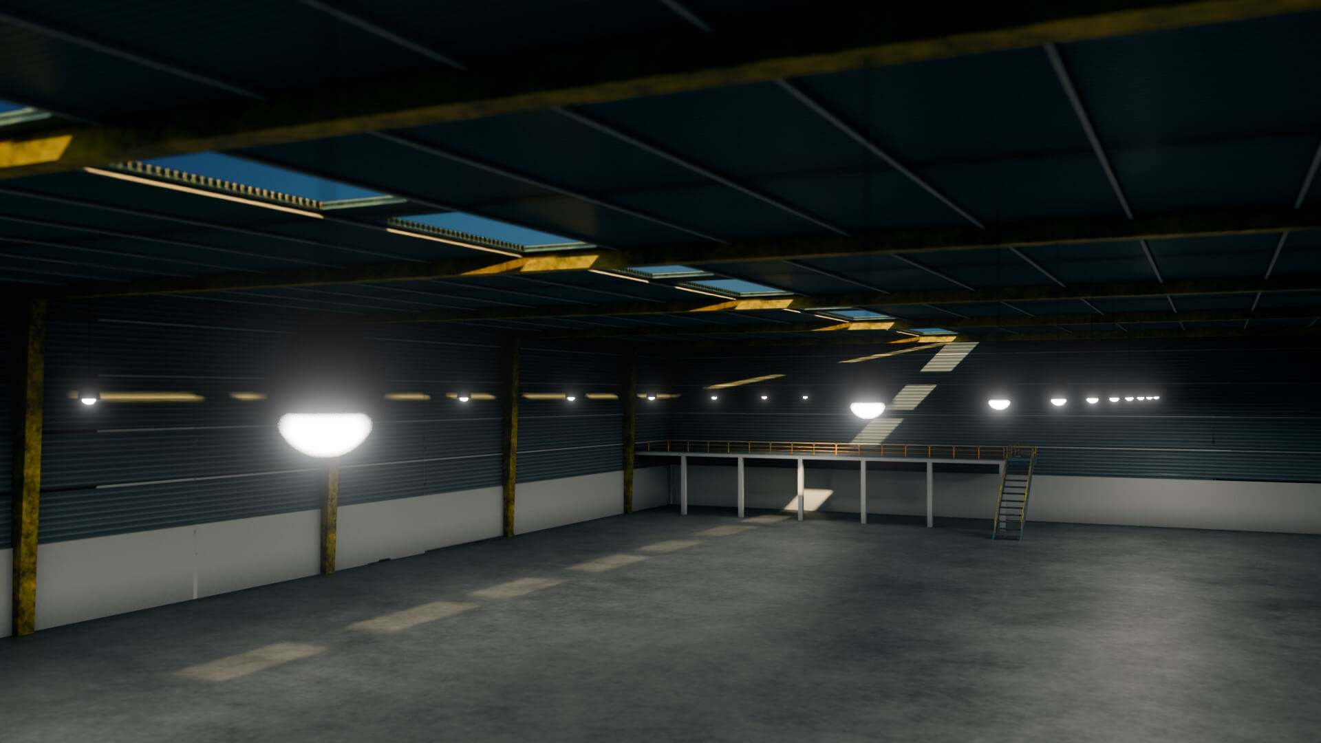 WareHouse Low poly - 3D Model by sathak