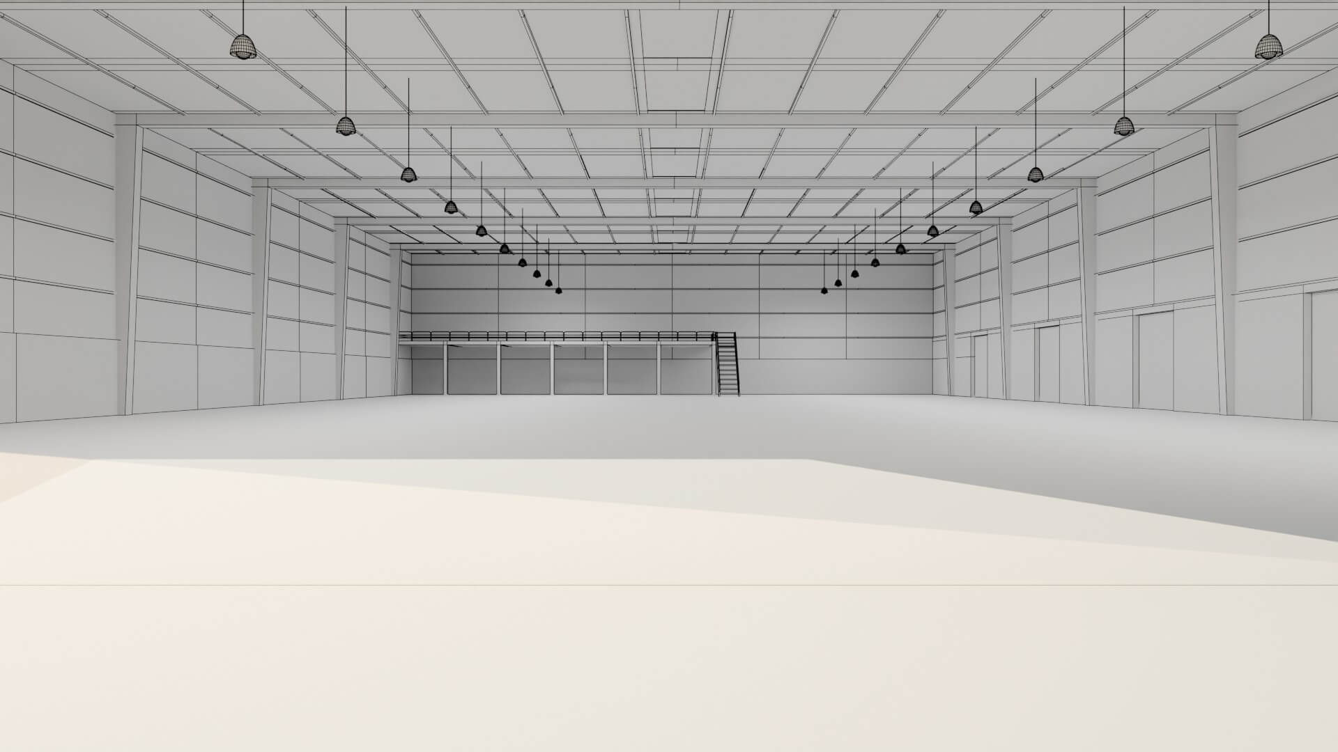 WareHouse Low poly - 3D Model by sathak