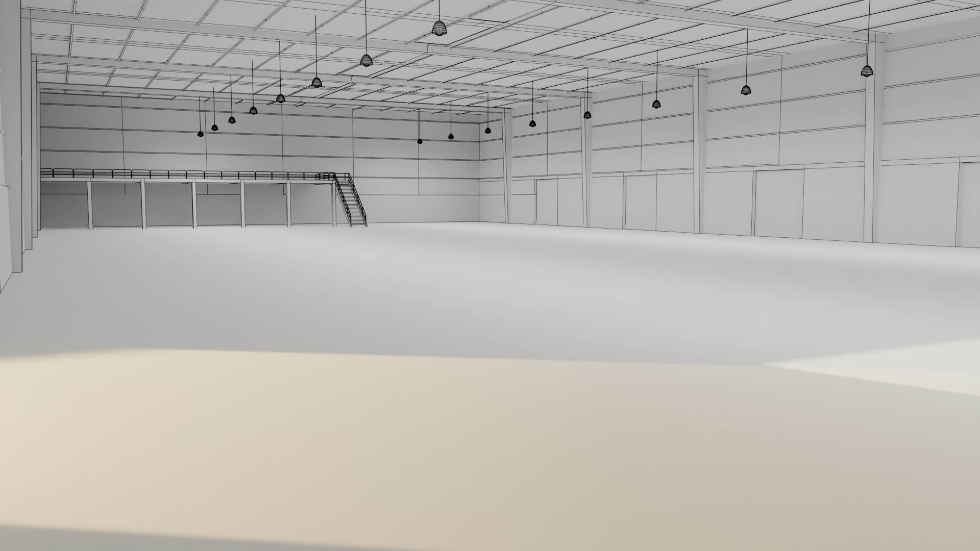 WareHouse Low poly - 3D Model by sathak