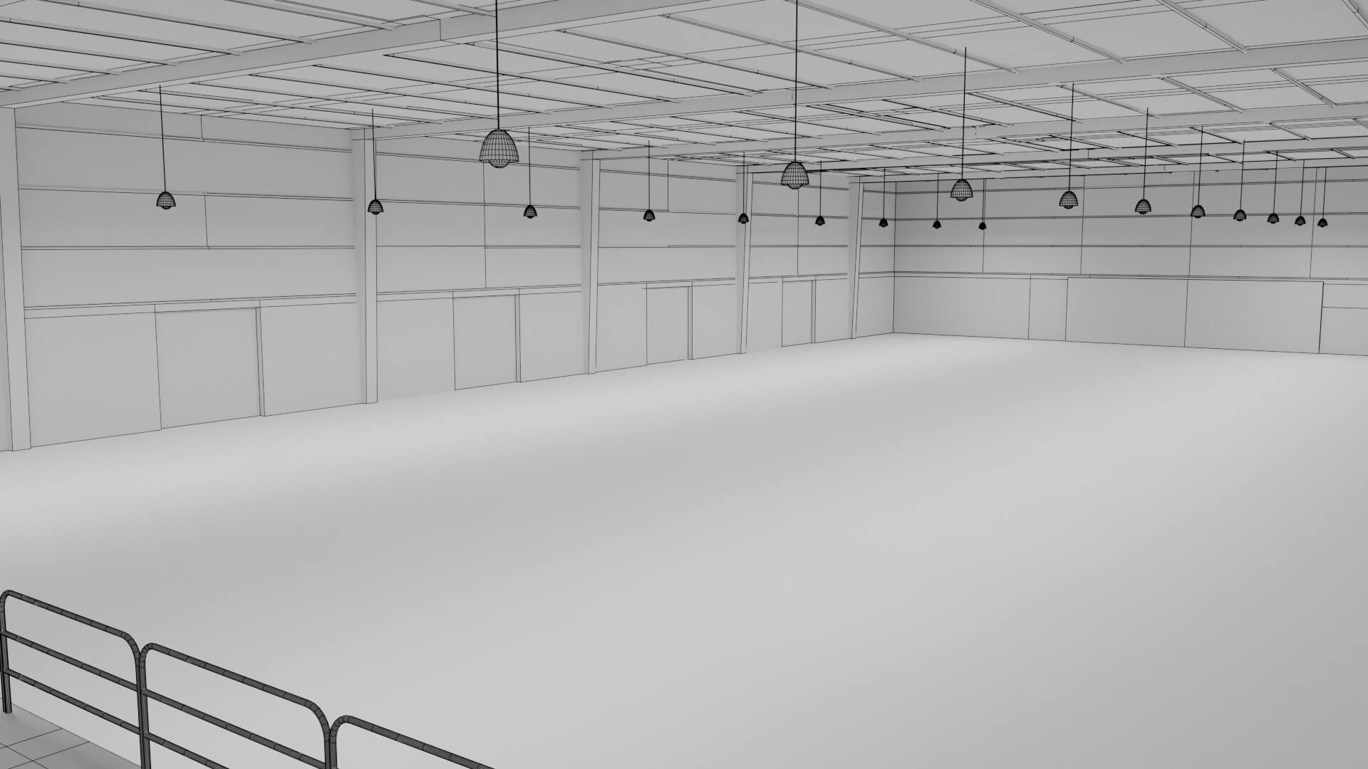 WareHouse Low poly - 3D Model by sathak