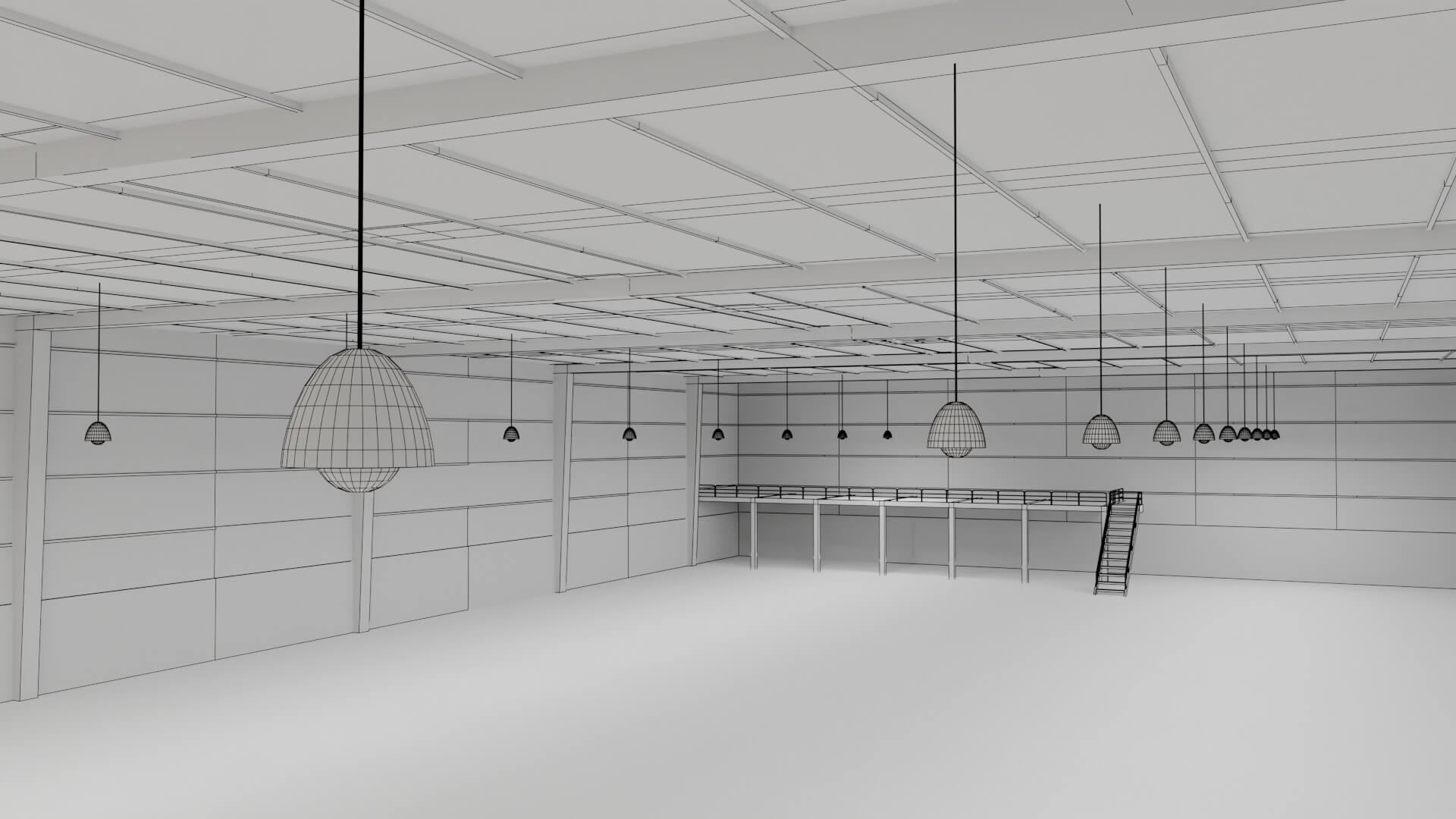 WareHouse Low poly - 3D Model by sathak