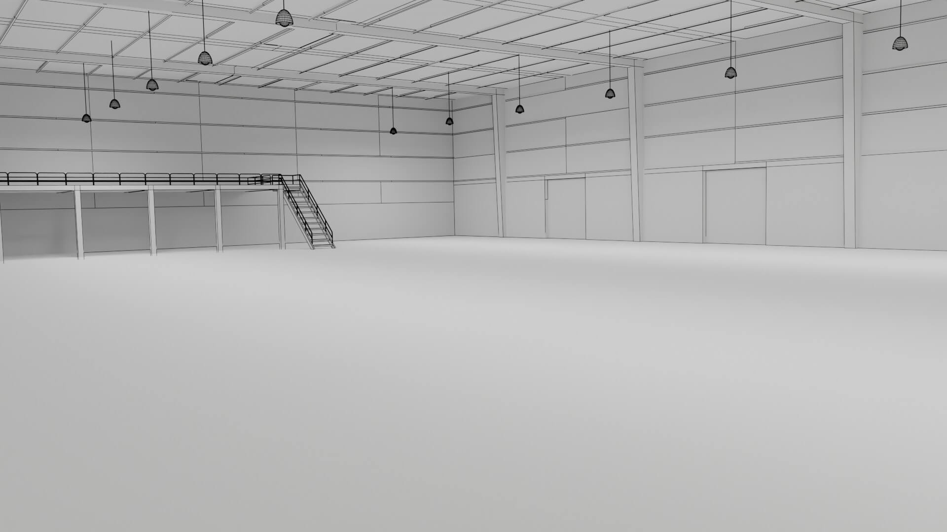 WareHouse Low poly - 3D Model by sathak