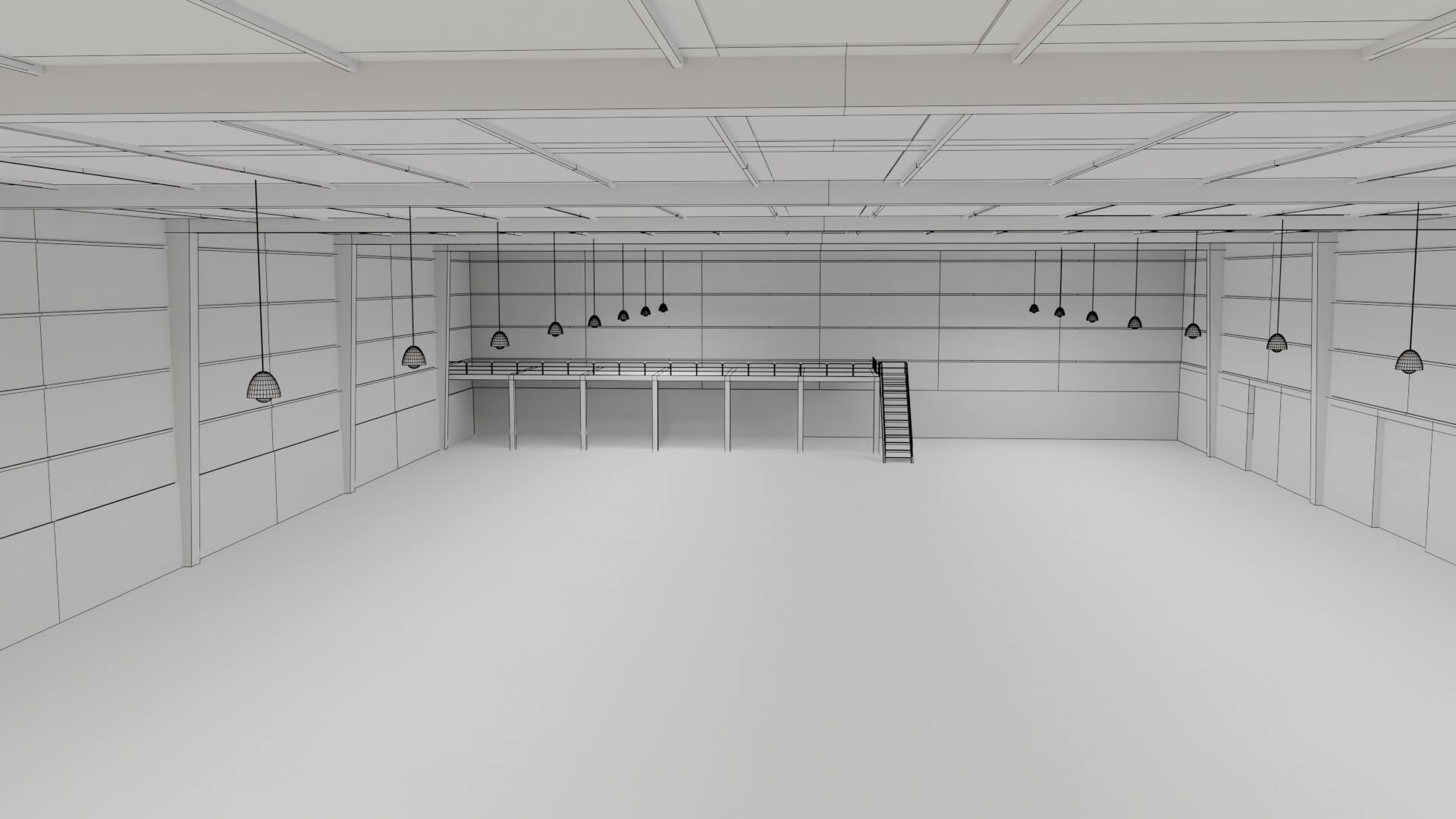 WareHouse Low poly - 3D Model by sathak