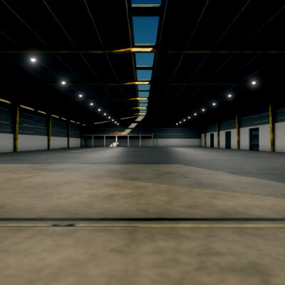 WareHouse Low poly - 3D Model by sathak