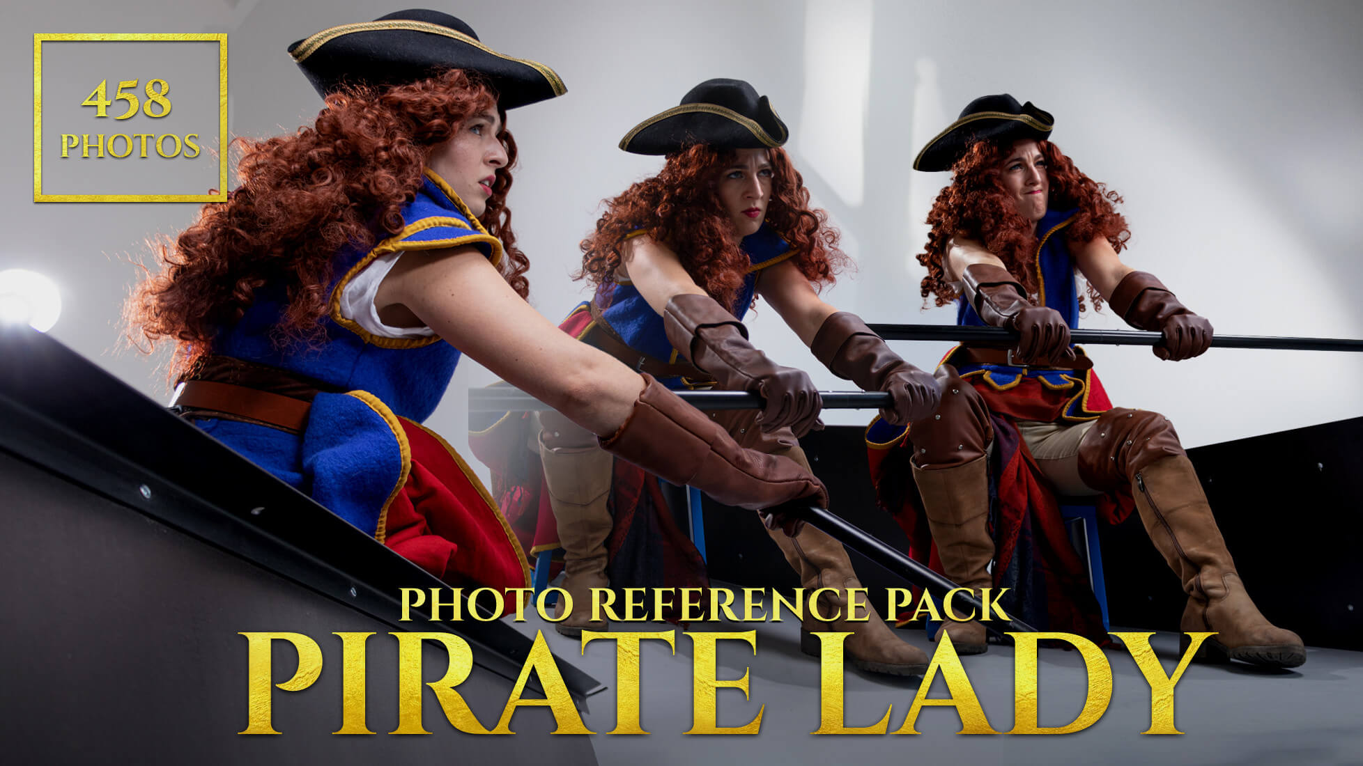 Pirate Lady- Photo Reference Pack for Artists 458 Jpegs by SatineZillah