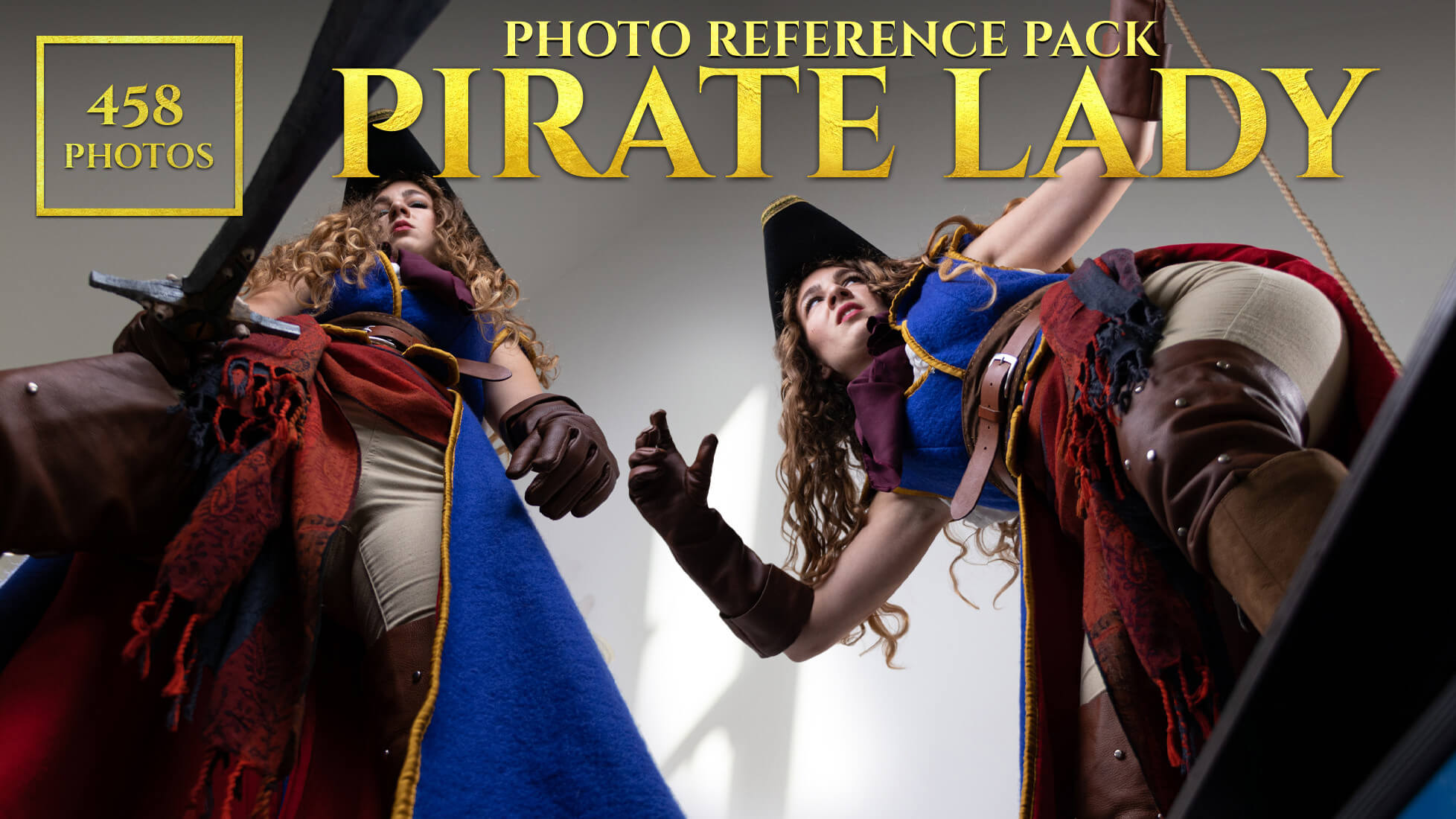 Pirate Lady- Photo Reference Pack for Artists 458 Jpegs by SatineZillah