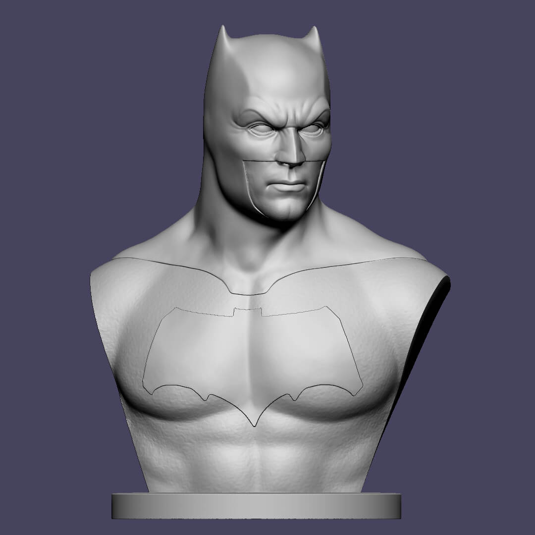 Batman Bust - 3D Model by Savini Dechento