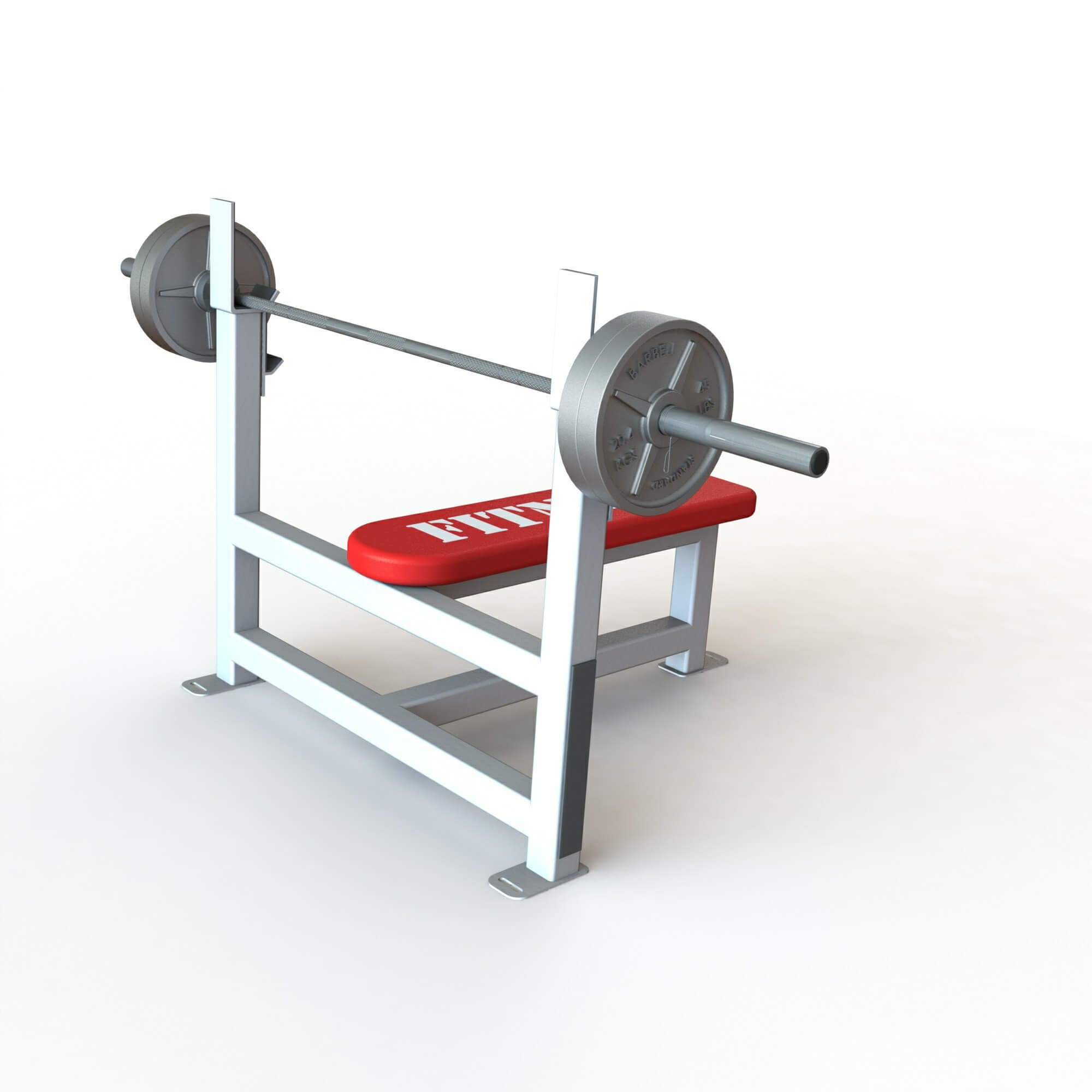Bench Press - 3D Model by Sawan Kumar
