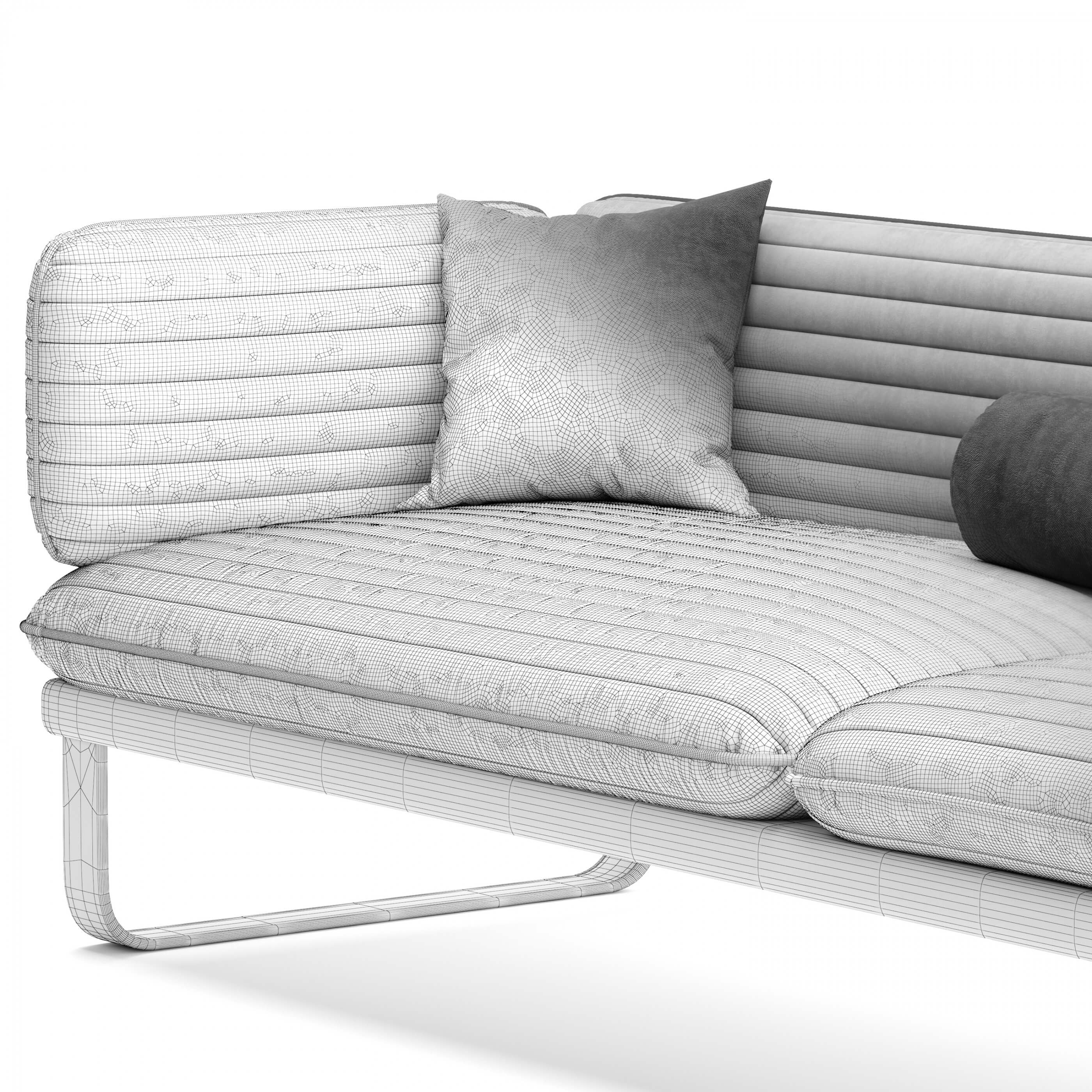 Outdoor Sofa - 3D Model by SayKing