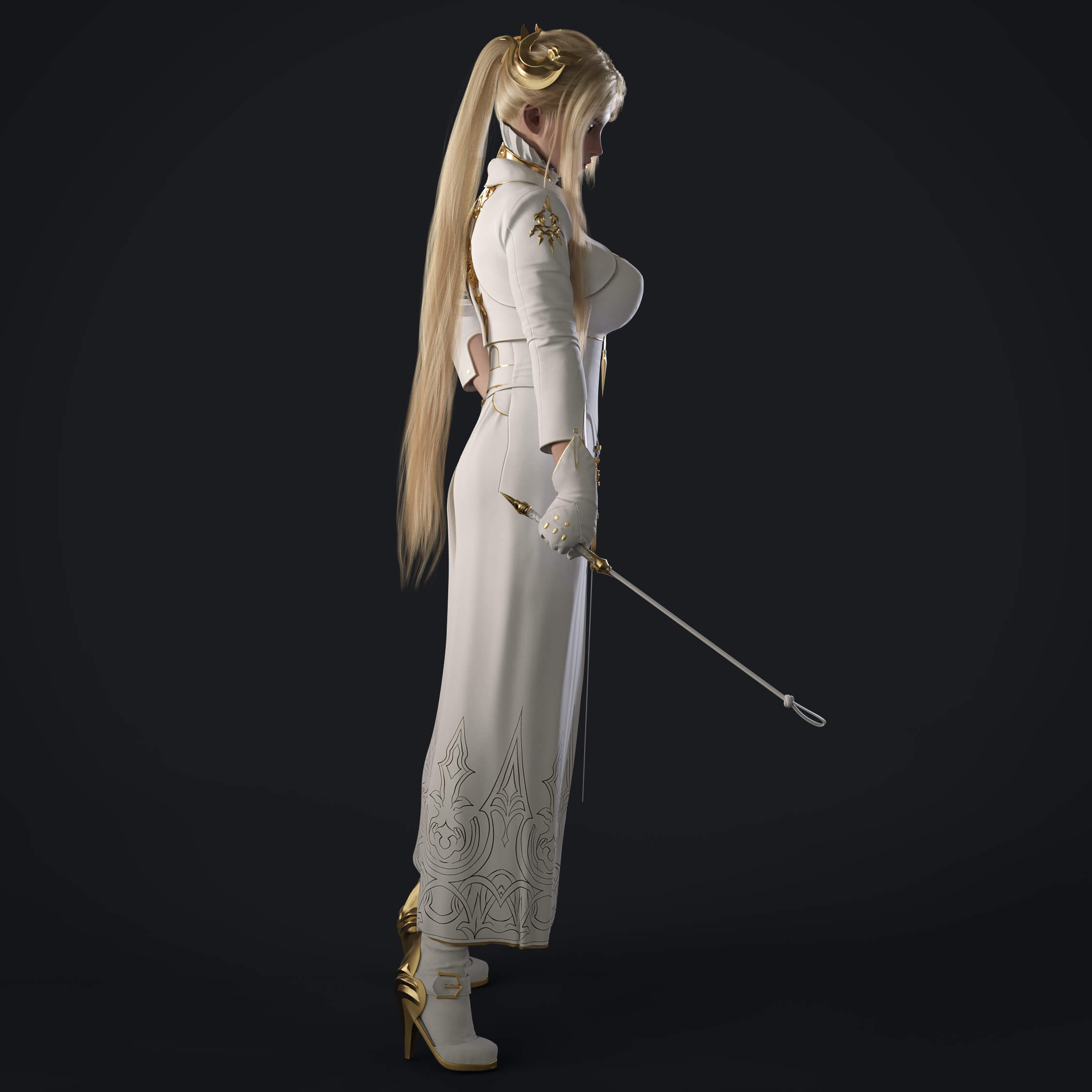 Commander White for G8F and G8.1F - Daz Content by scabambaspis