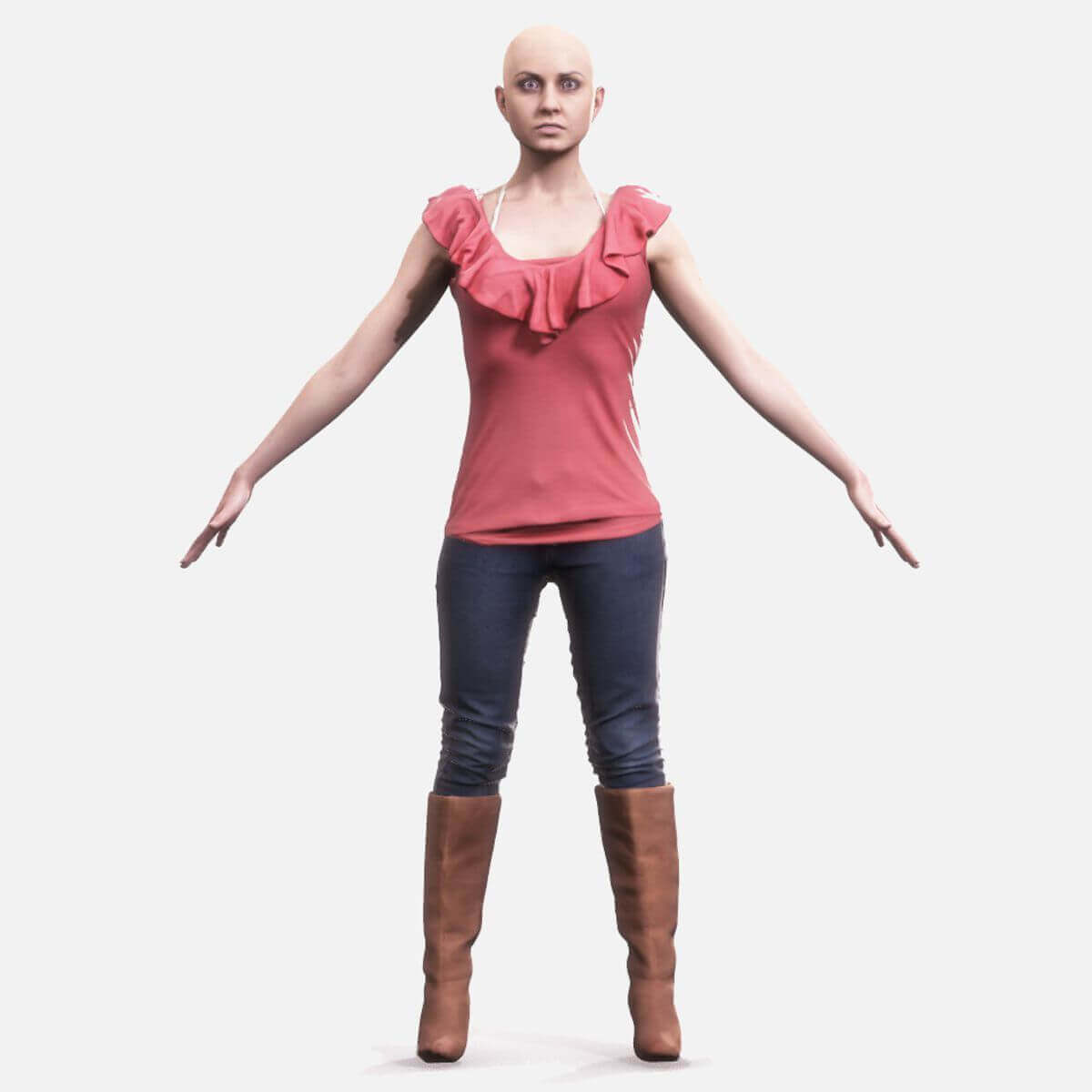 Human Female Scan #193 - 3D Model by ScanlabStudio