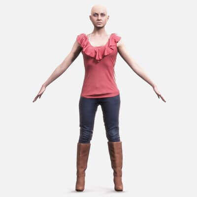 Human Female Scan #193 - 3D Model by ScanlabStudio
