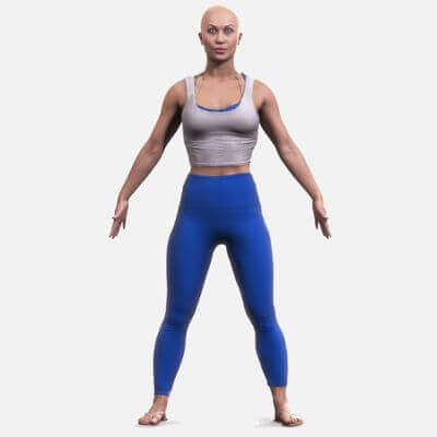 Human Female Scan #271 - 3D Model by ScanlabStudio
