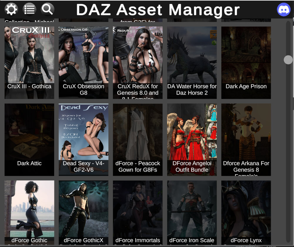 DAZ Asset Manager - 3D Software or Plug-In by Schaken