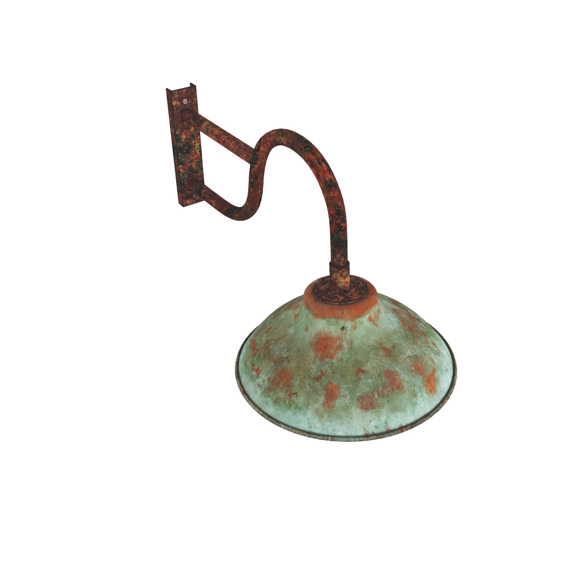 Belgian Barn Lamp With Copper Shade - 3D Model by schrenkak