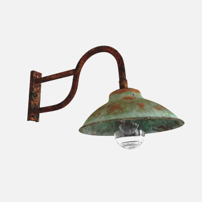 Belgian Barn Lamp With Copper Shade - 3D Model by schrenkak