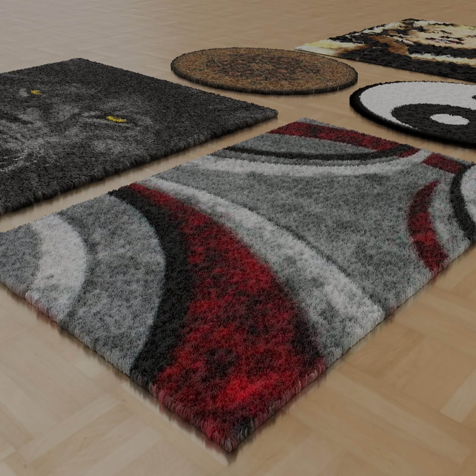 Five Rugs - 3D Model by Scorpions1970