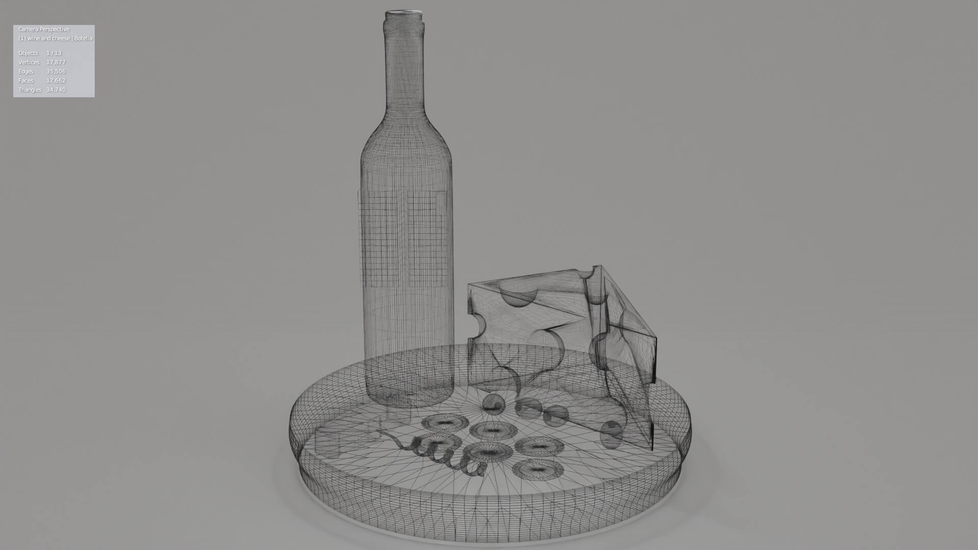 Wine - 3D Model by Scorpions1970