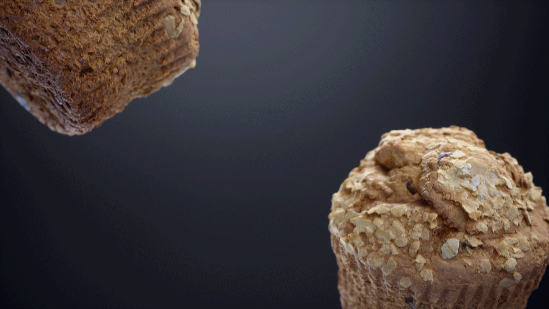 Bran Muffin With Raisins - 3D Model by ScreenburnStudios
