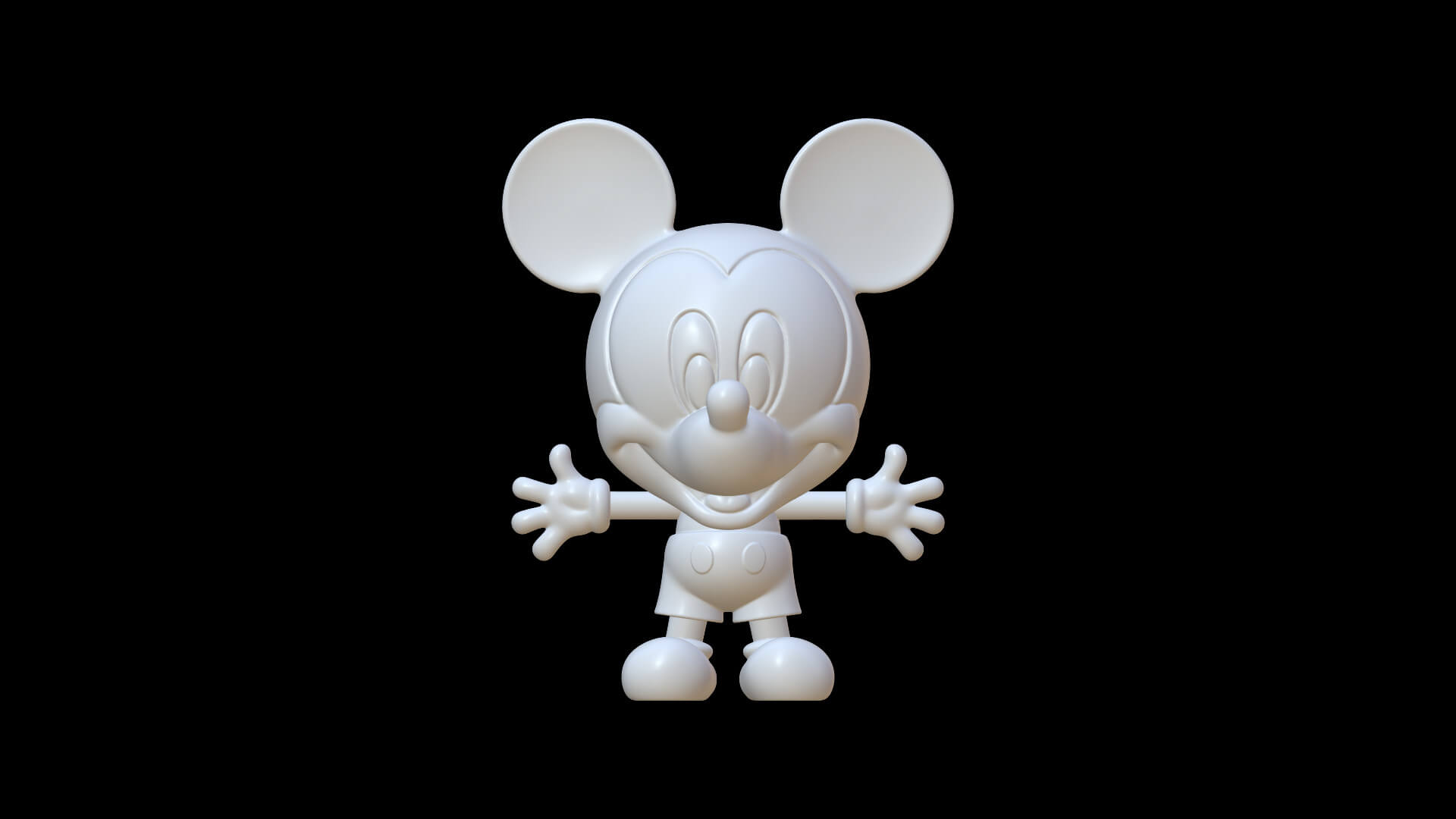 Mickey Mouse Face Only 3d
