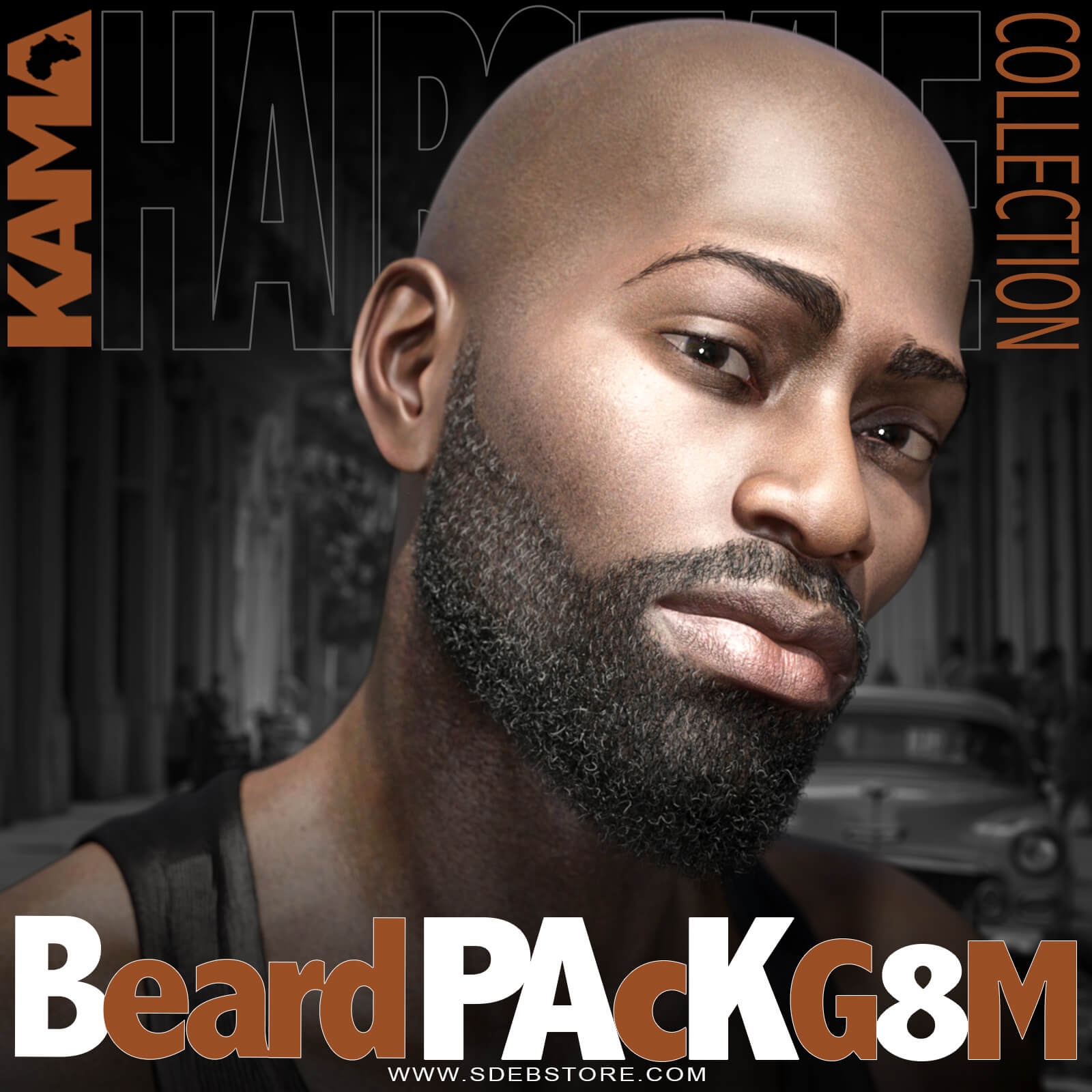 Beard Pack G8M - Daz Content by SdeBStore