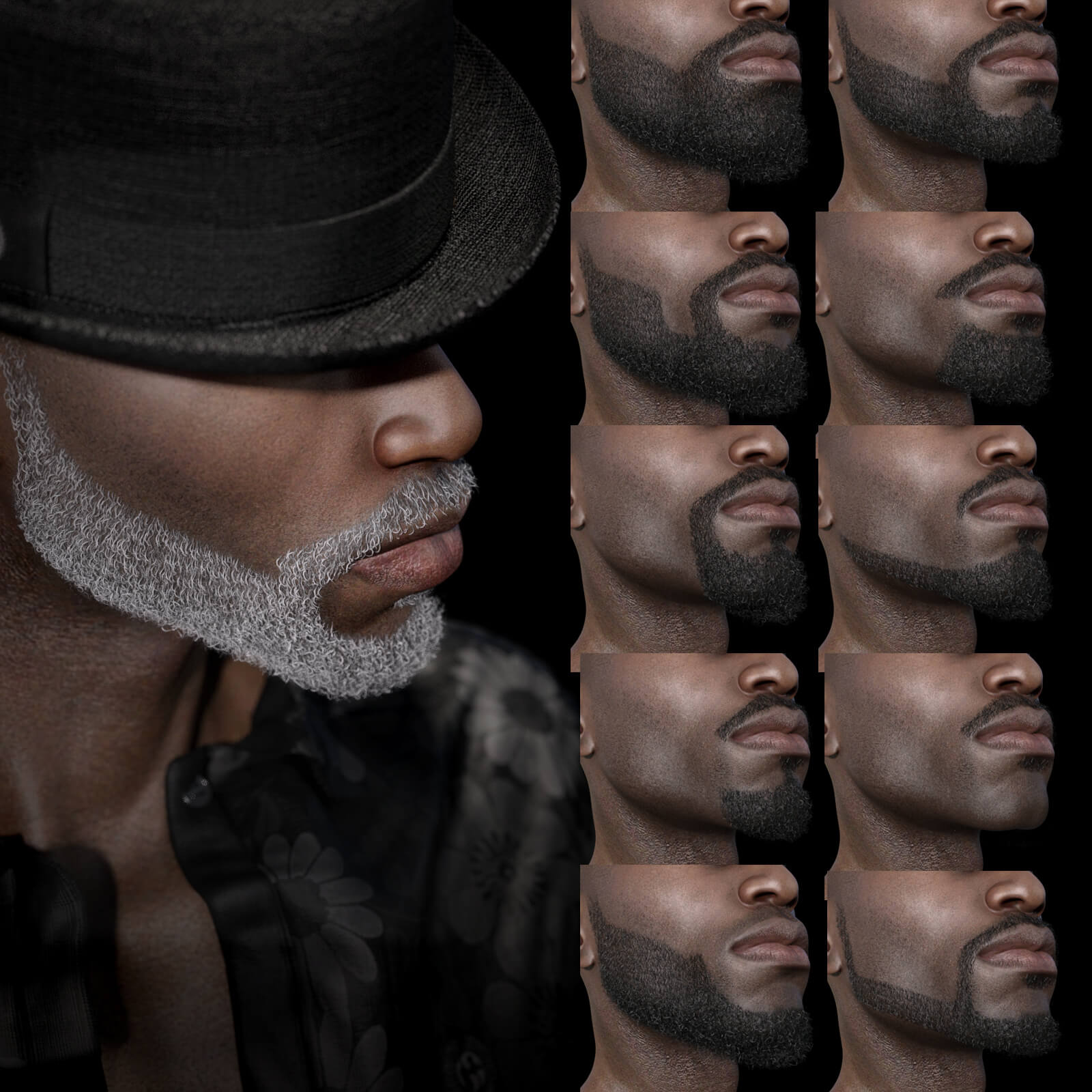 Beard Pack G8M - Daz Content by SdeBStore
