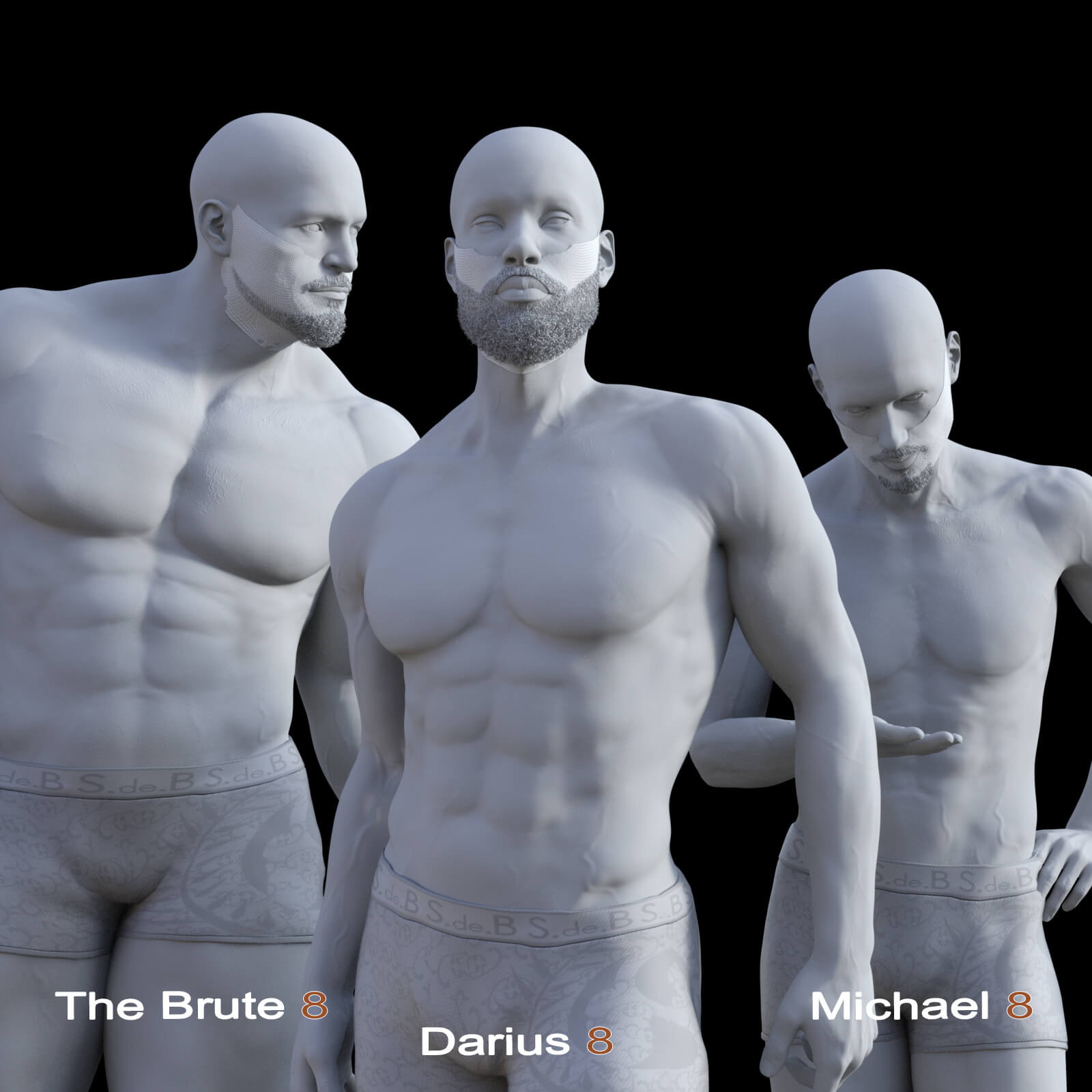 Beard Pack G8M - Daz Content by SdeBStore