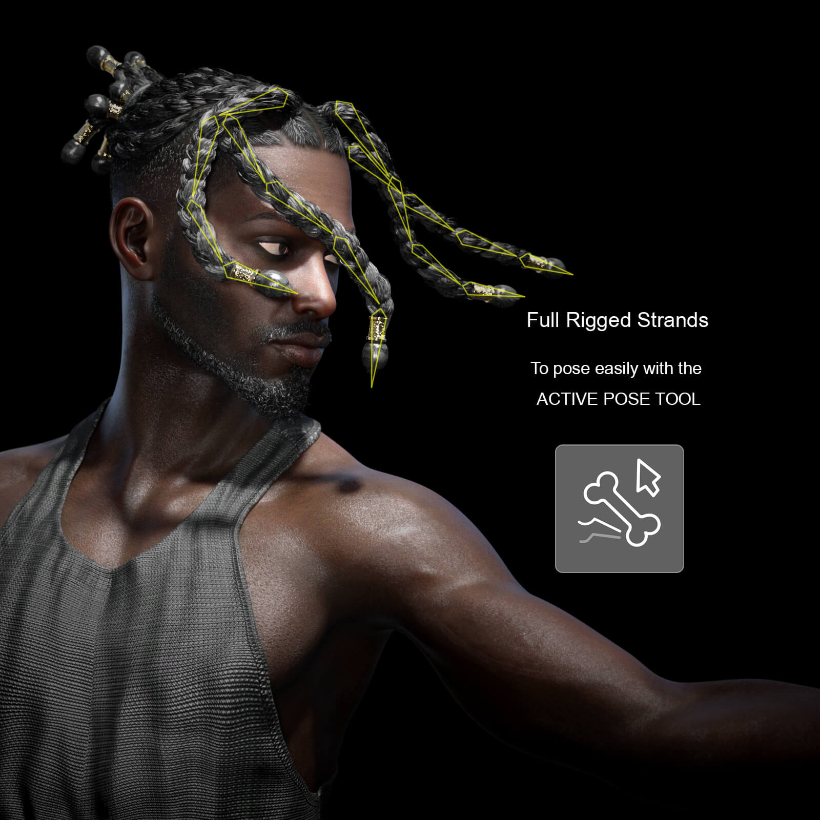 Braidy Fade V2 G8M - Daz Content by SdeBStore