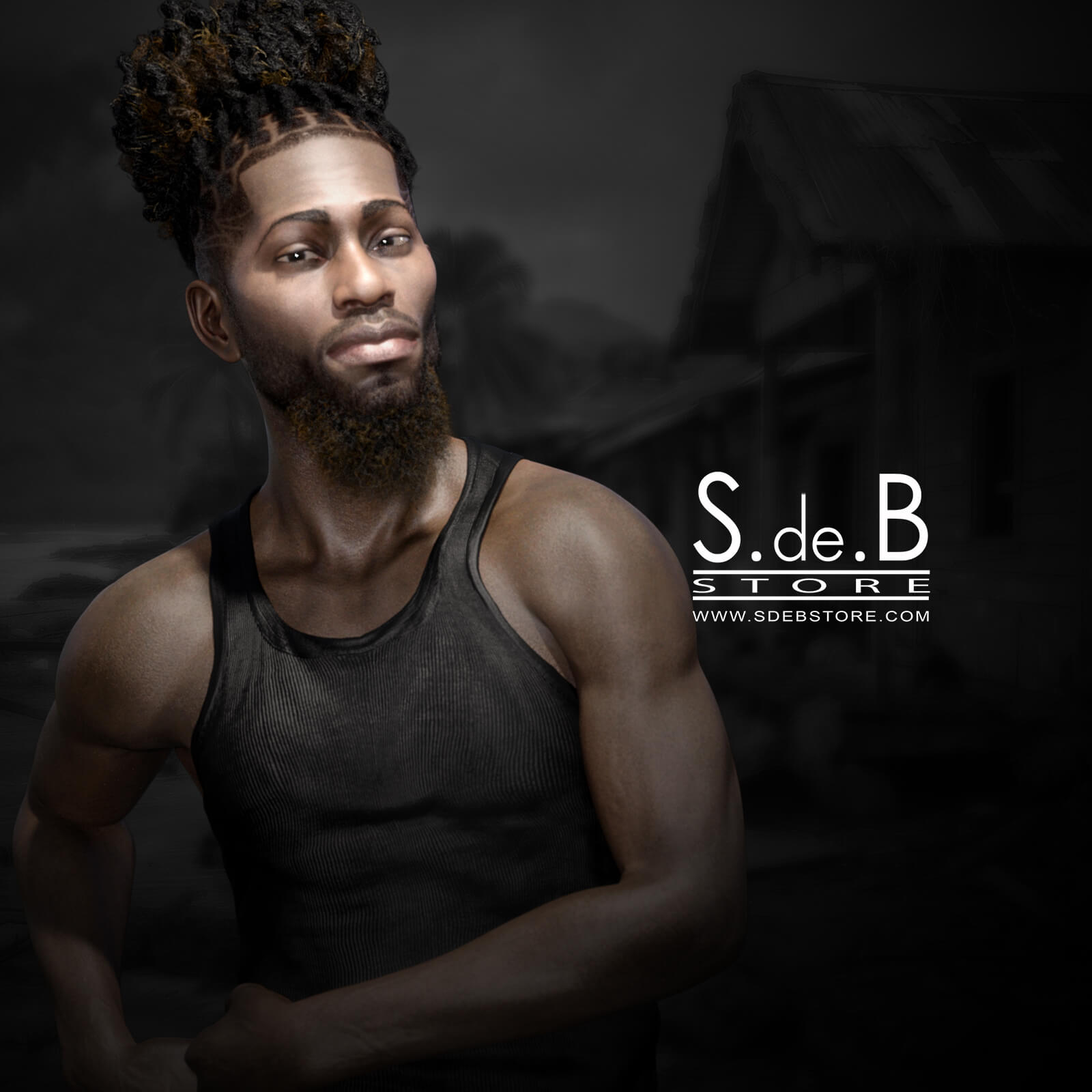 Dready Fade V1 G8M - Daz Content by SdeBStore