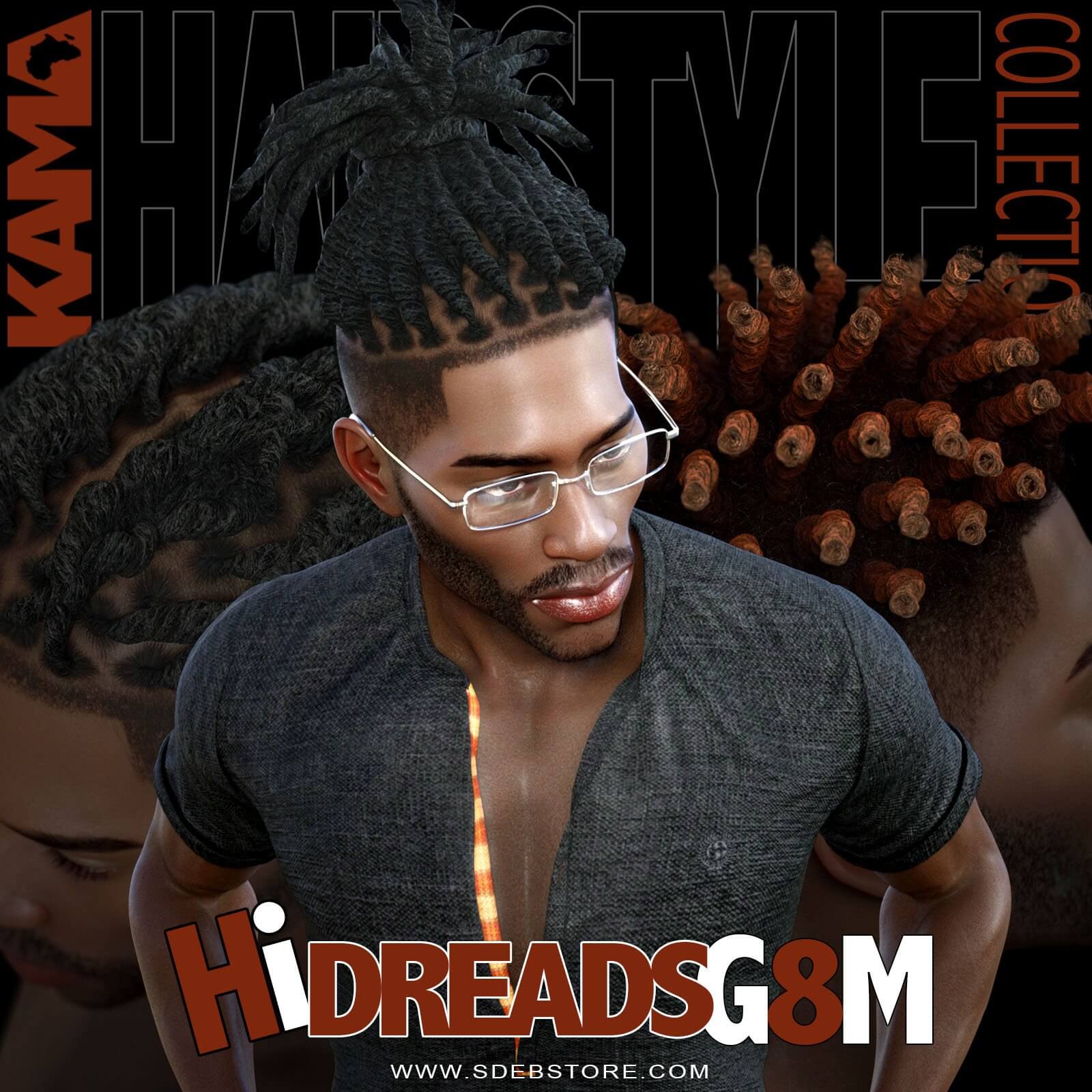 Hi Dreads G8M - Daz Content by SdeBStore