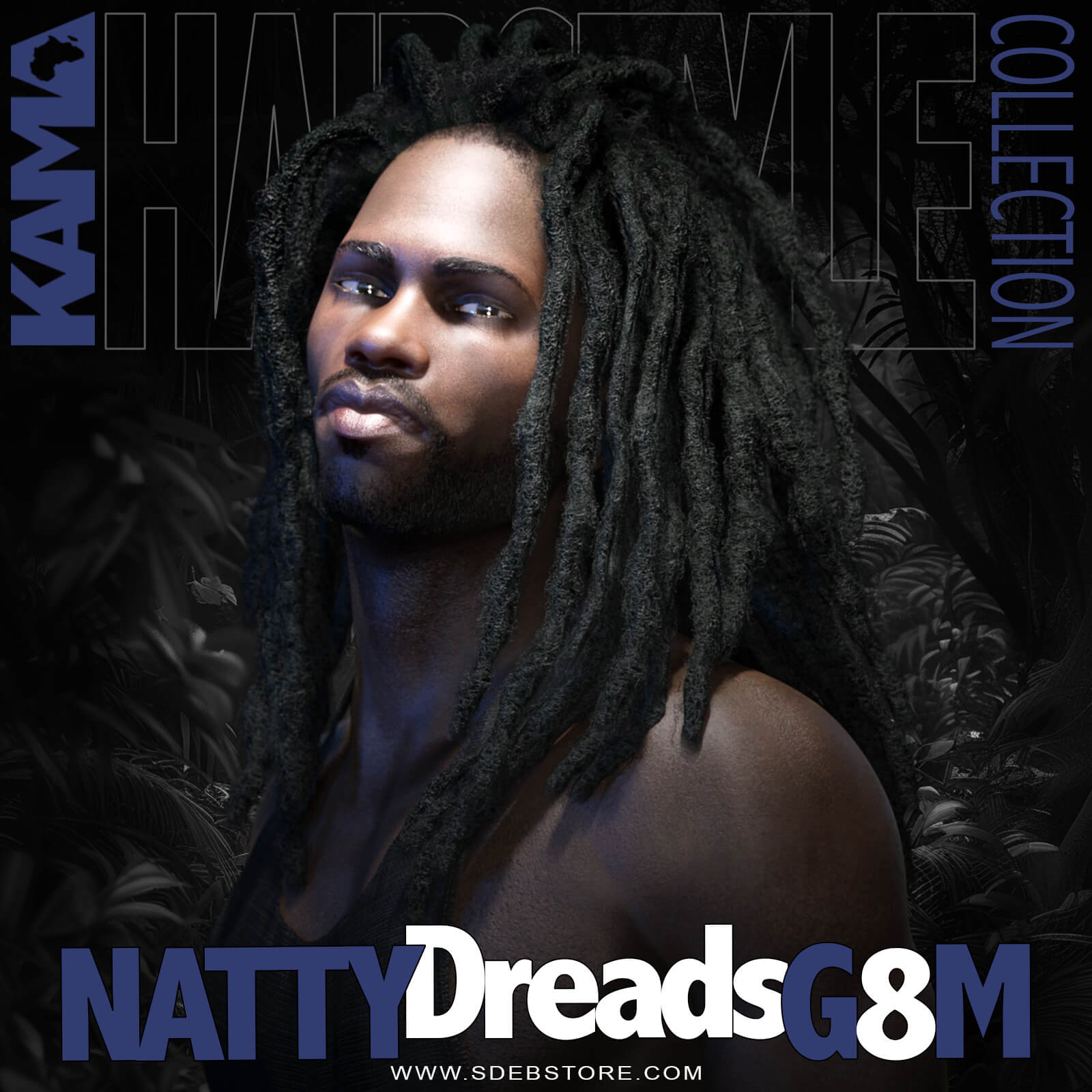 Natty Dreads G8M - Daz Content by SdeBStore