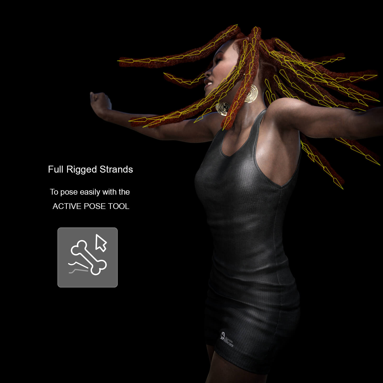 Wicks Hair G8F - Daz Content by SdeBStore