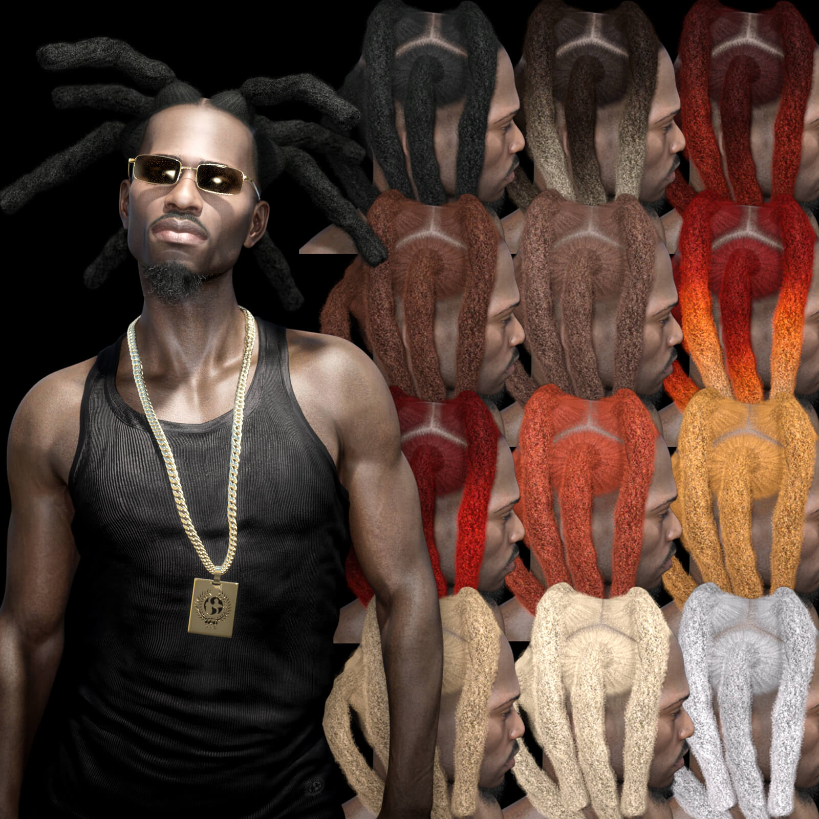 Wicks Hair G8M - Daz Content by SdeBStore