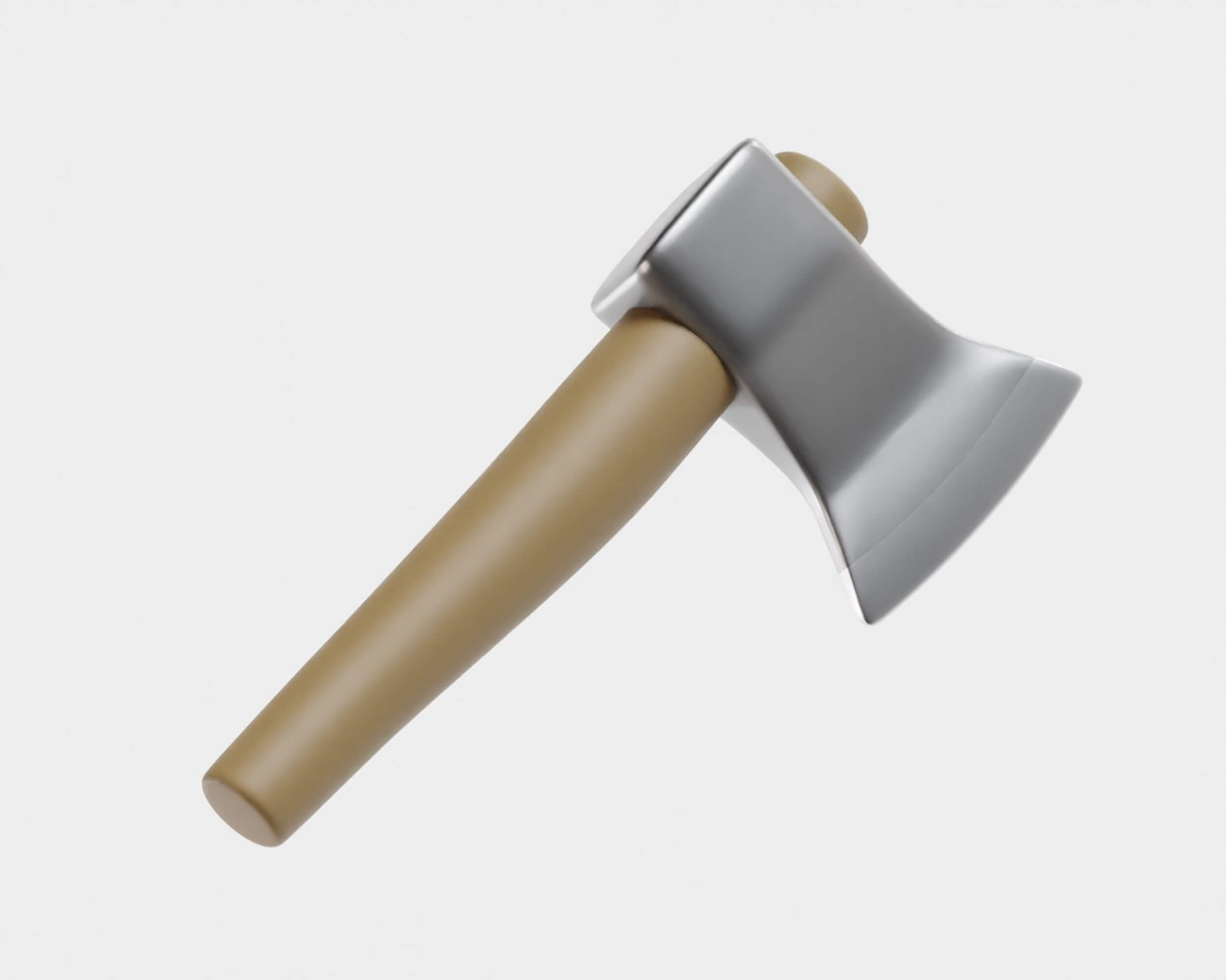 Ax Wooden Cutting - 3D Model by sdfffg