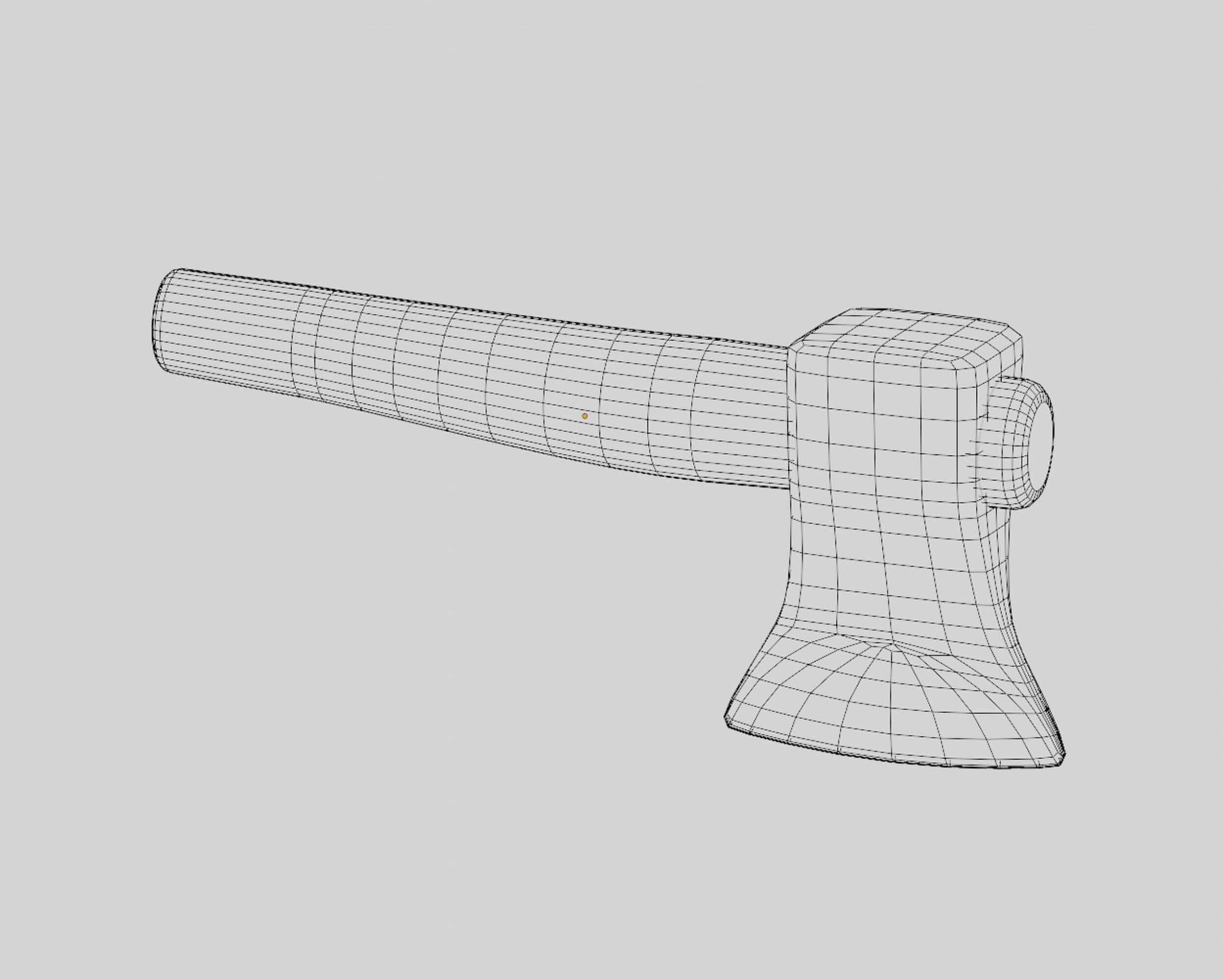 Ax Wooden Cutting - 3D Model by sdfffg