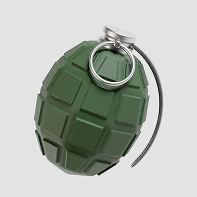 Cartoon Grenade - 3D Model by sdfffg