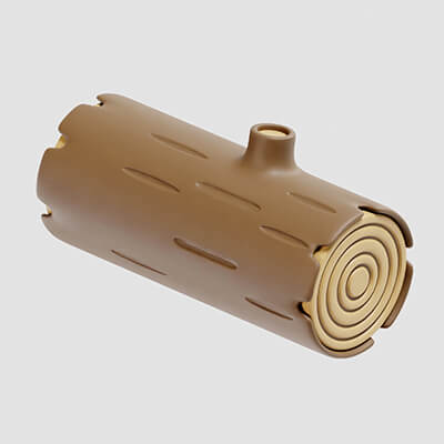 Cartoon Tree Branch - 3D Model by sdfffg